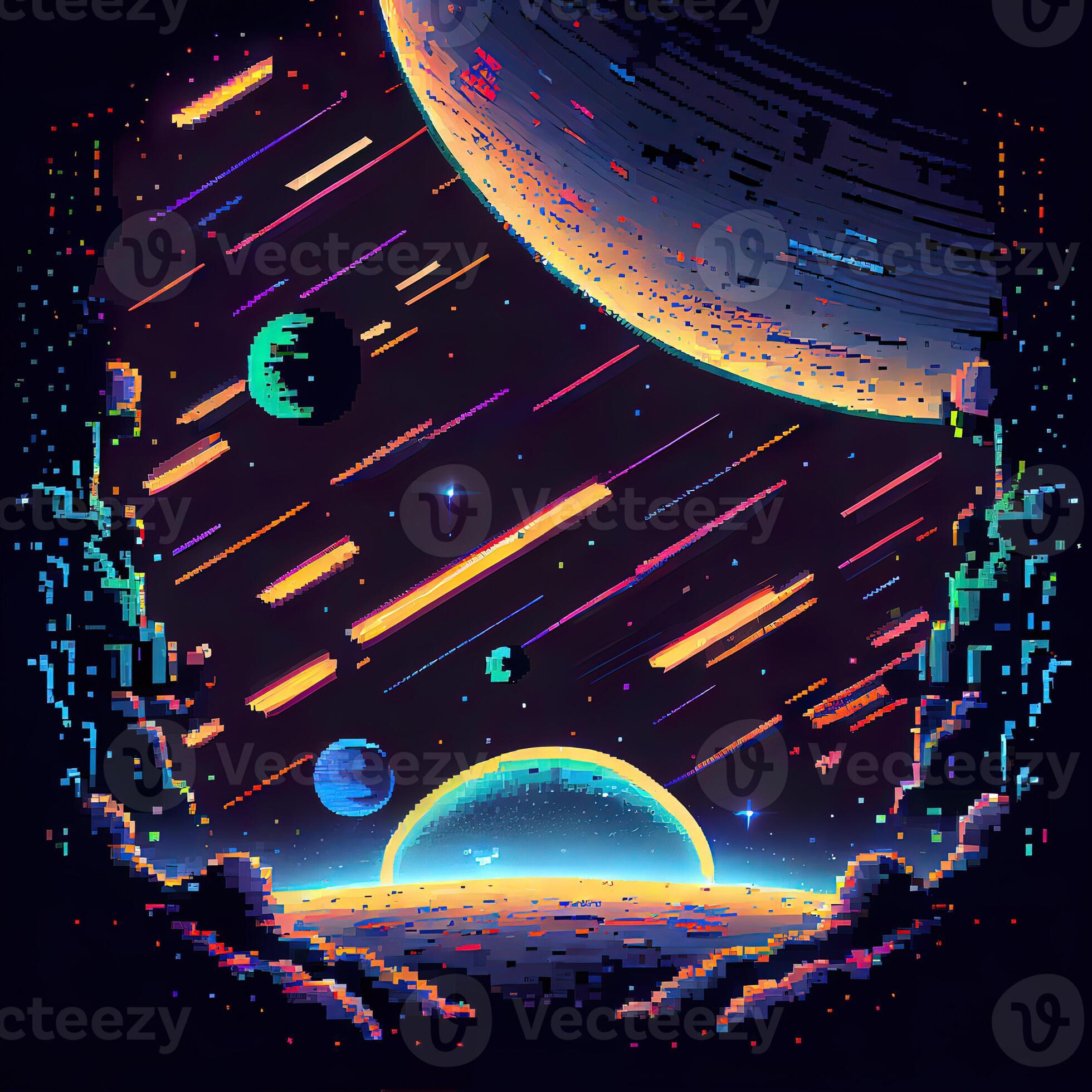 Pixel Art Space Background - 22459300 Stock Photo at Vecteezy Pixel Art Space Background - 22459300 Stock Photo at Vecteezy