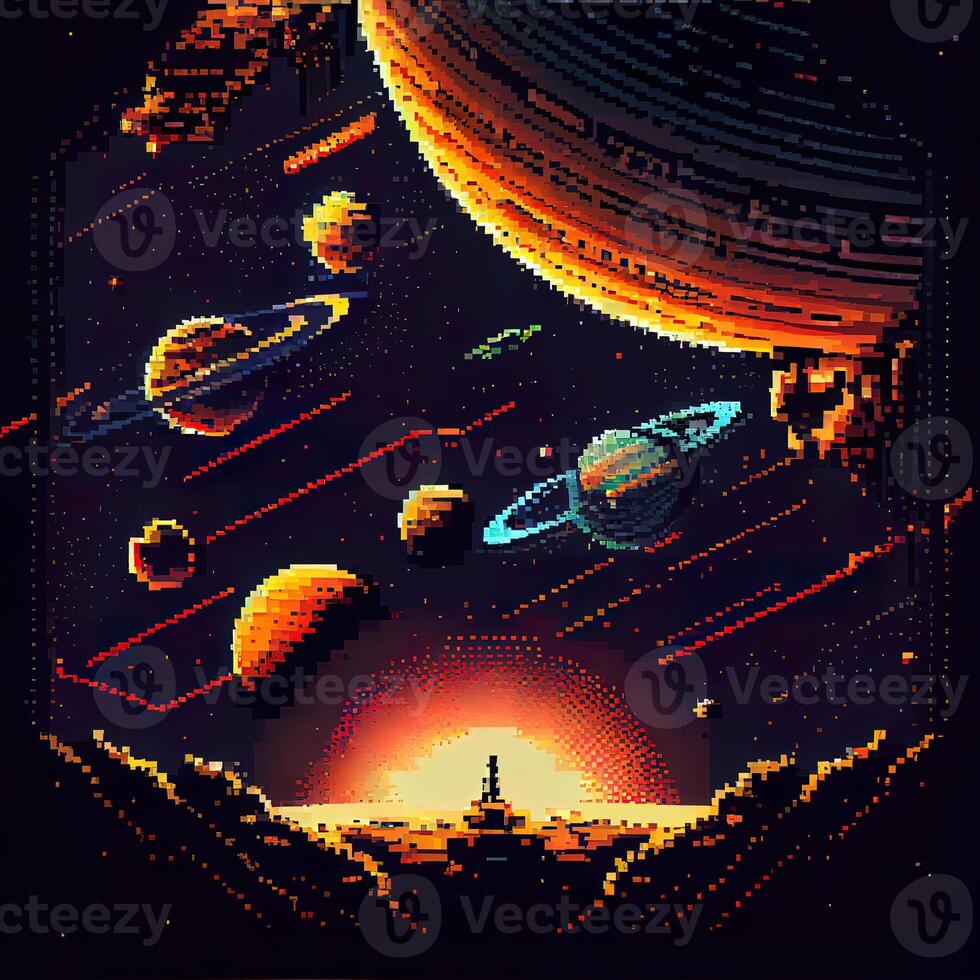 Pixel Art Space Background - 22459301 Stock Photo at Vecteezy Pixel Art Space Background - 22459301 Stock Photo at Vecteezy