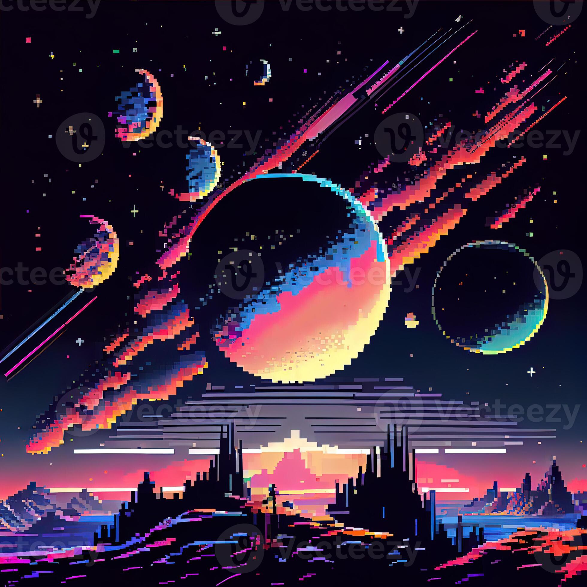 Pixel Art Space Background - 22459309 Stock Photo at Vecteezy Pixel Art Space Background - 22459309 Stock Photo at Vecteezy