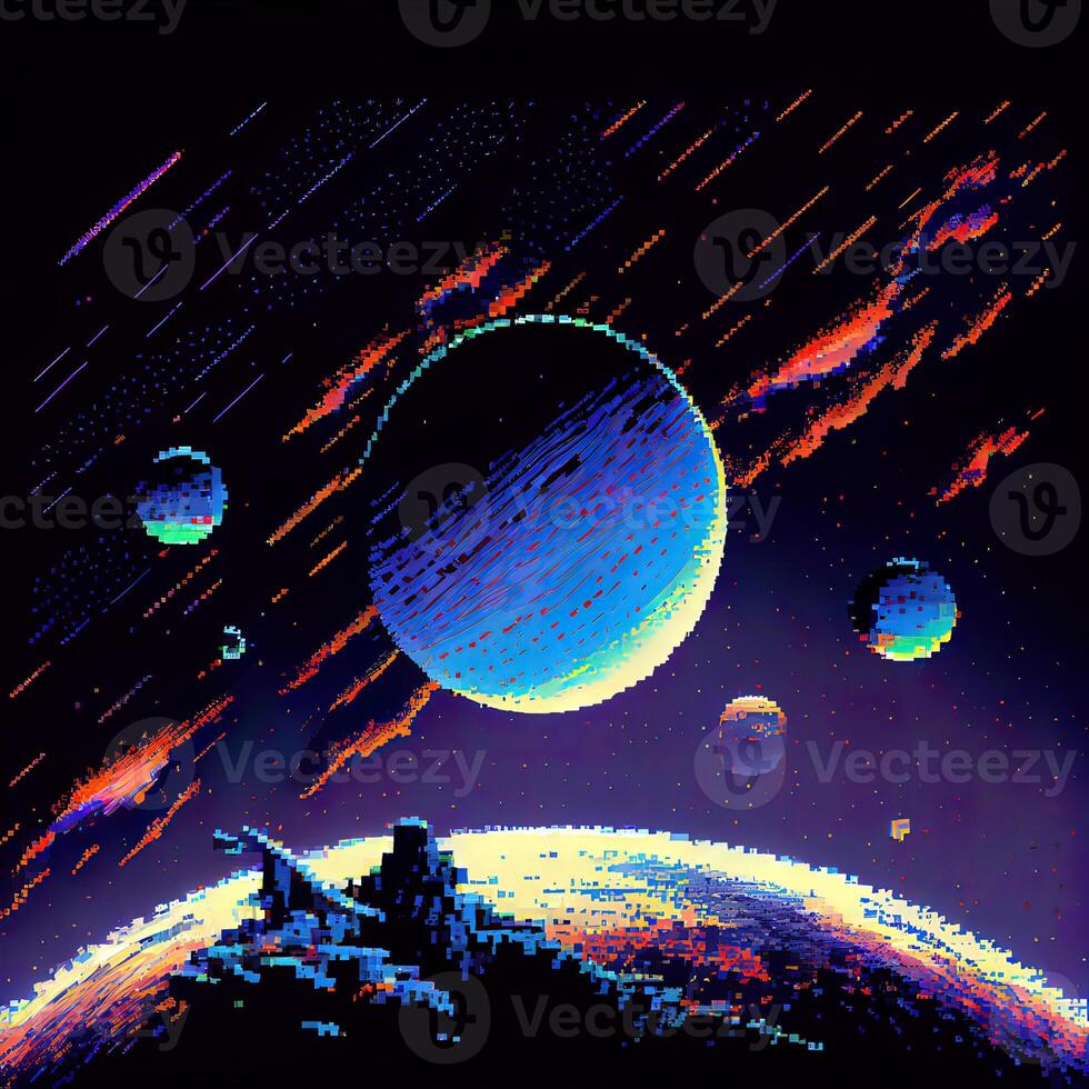Pixel Art Space Background - 22459321 Stock Photo at Vecteezy Pixel Art Space Background - 22459321 Stock Photo at Vecteezy