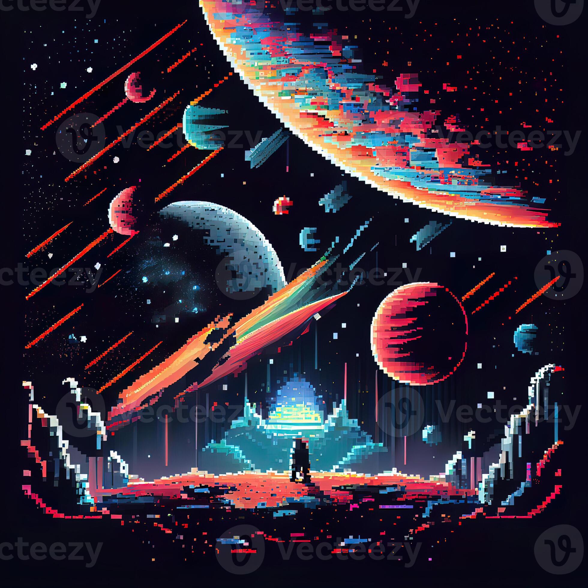 Pixel Art Space Background - 22459344 Stock Photo at Vecteezy Pixel Art Space Background - 22459344 Stock Photo at Vecteezy