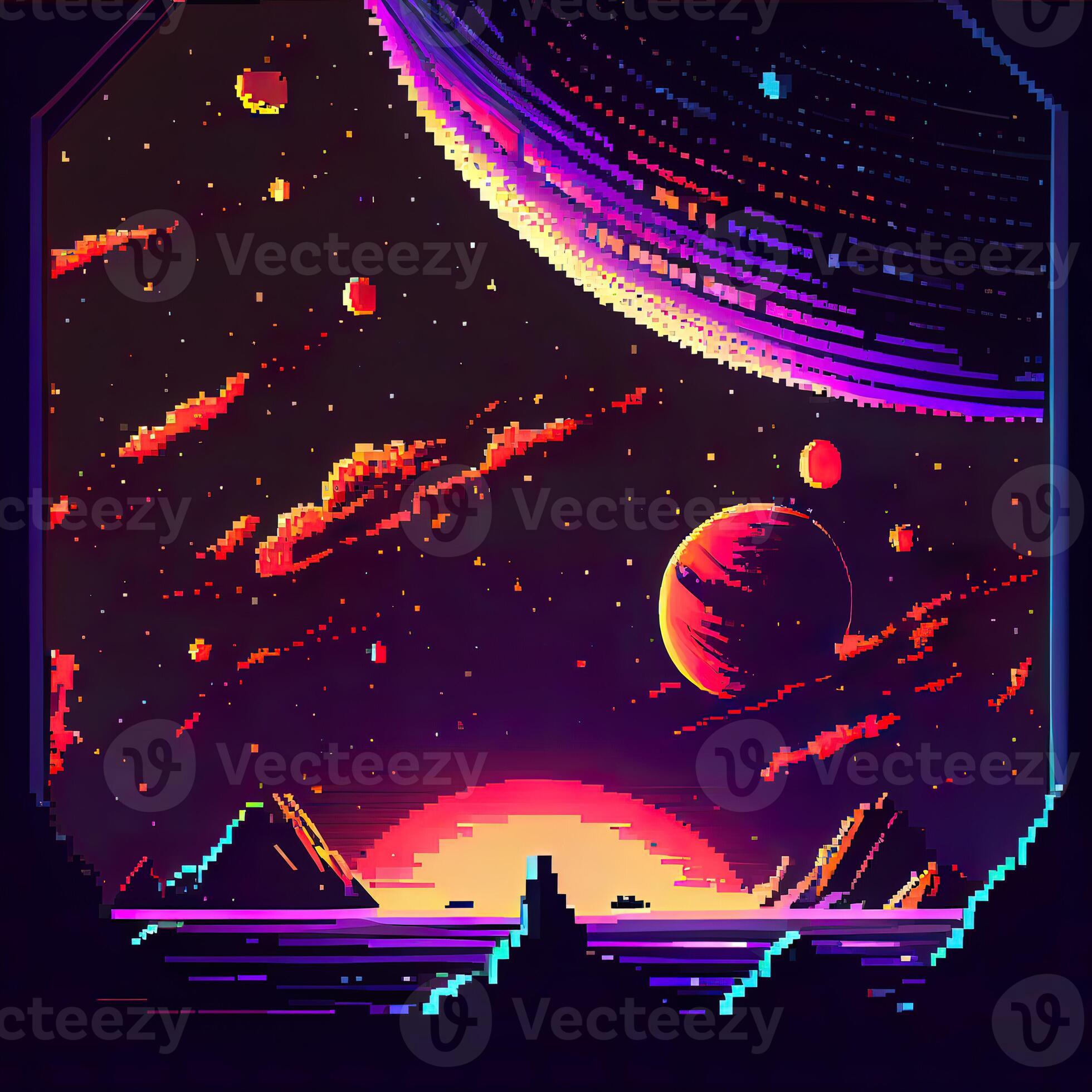 Pixel Art Space Background - 22459373 Stock Photo at Vecteezy Pixel Art Space Background - 22459373 Stock Photo at Vecteezy