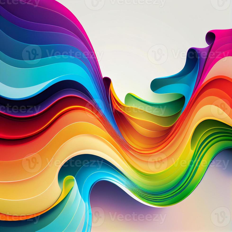 Abstract Colorful Stripes Background Ai Generation 22460268 Stock