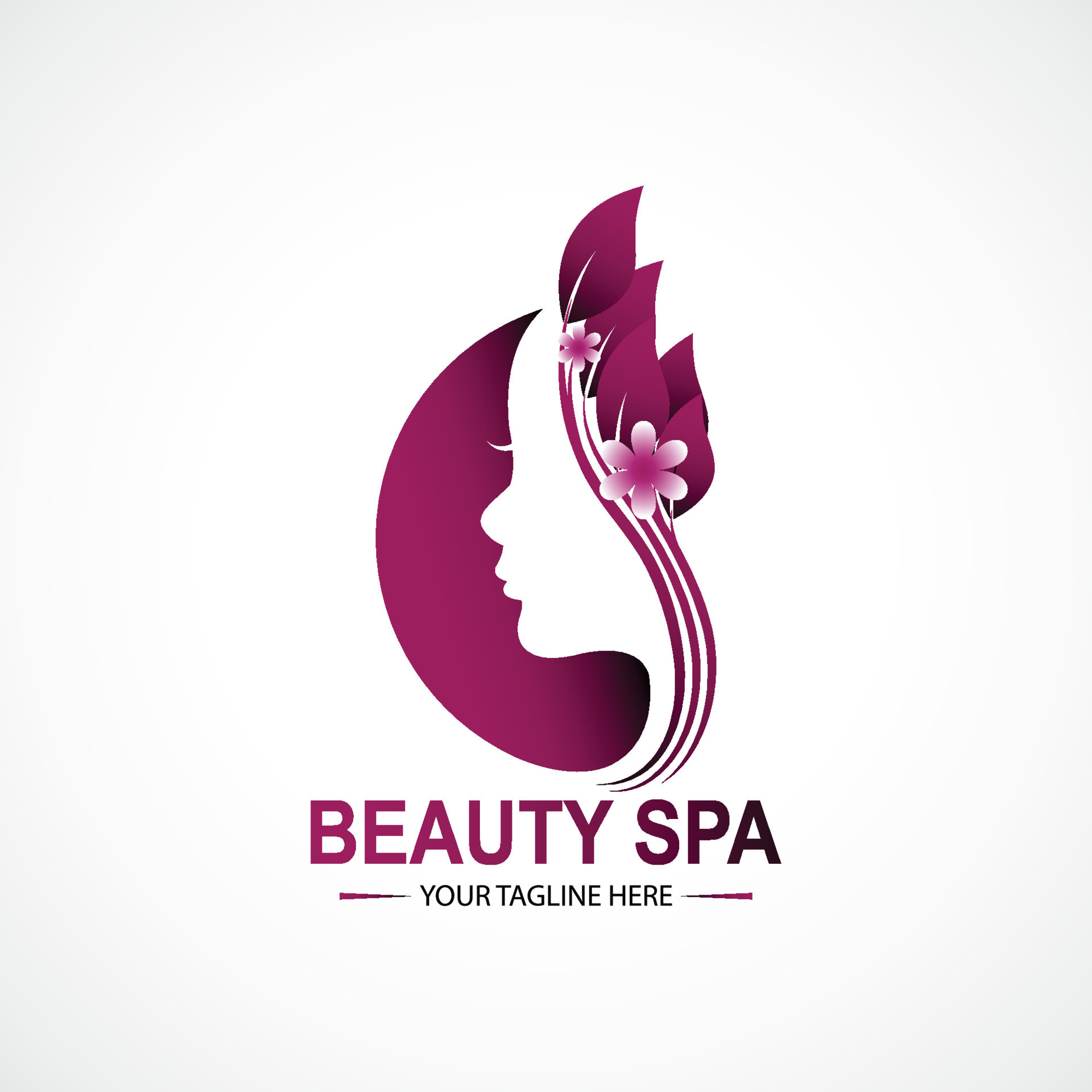 Beauty spa logo template design 22460993 Vector Art at Vecteezy