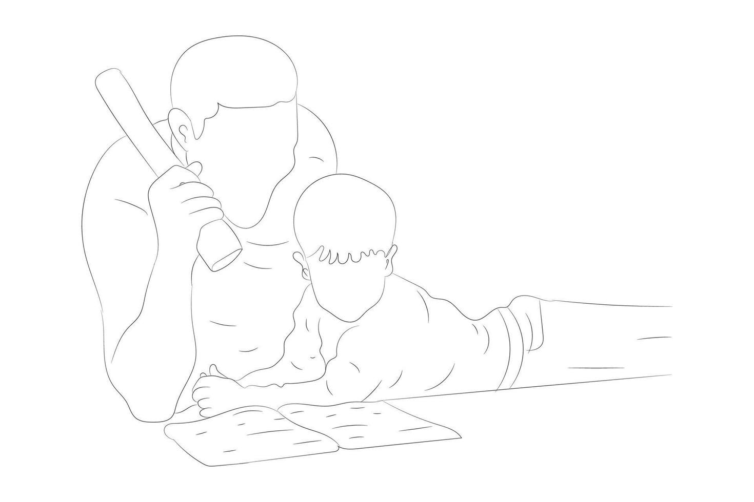 Happy Fathers Day Greeting Card 22461509 Vector Art At Vecteezy