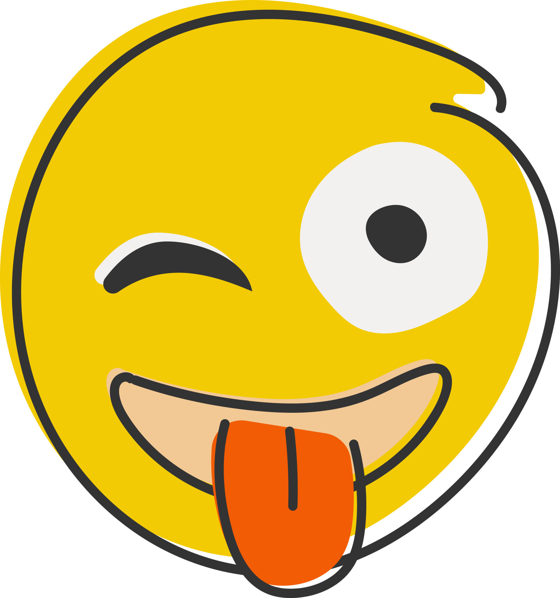 Winking Emoji With Tongue Crazy Emoticon With Stuck Out Tongue And