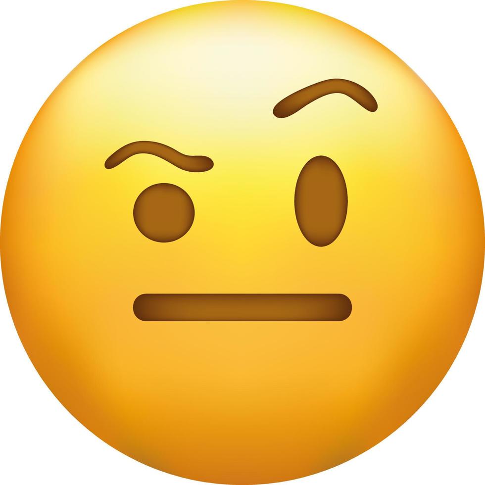 Raised Eyebrow Emoji Raised Eyebrow Emoji