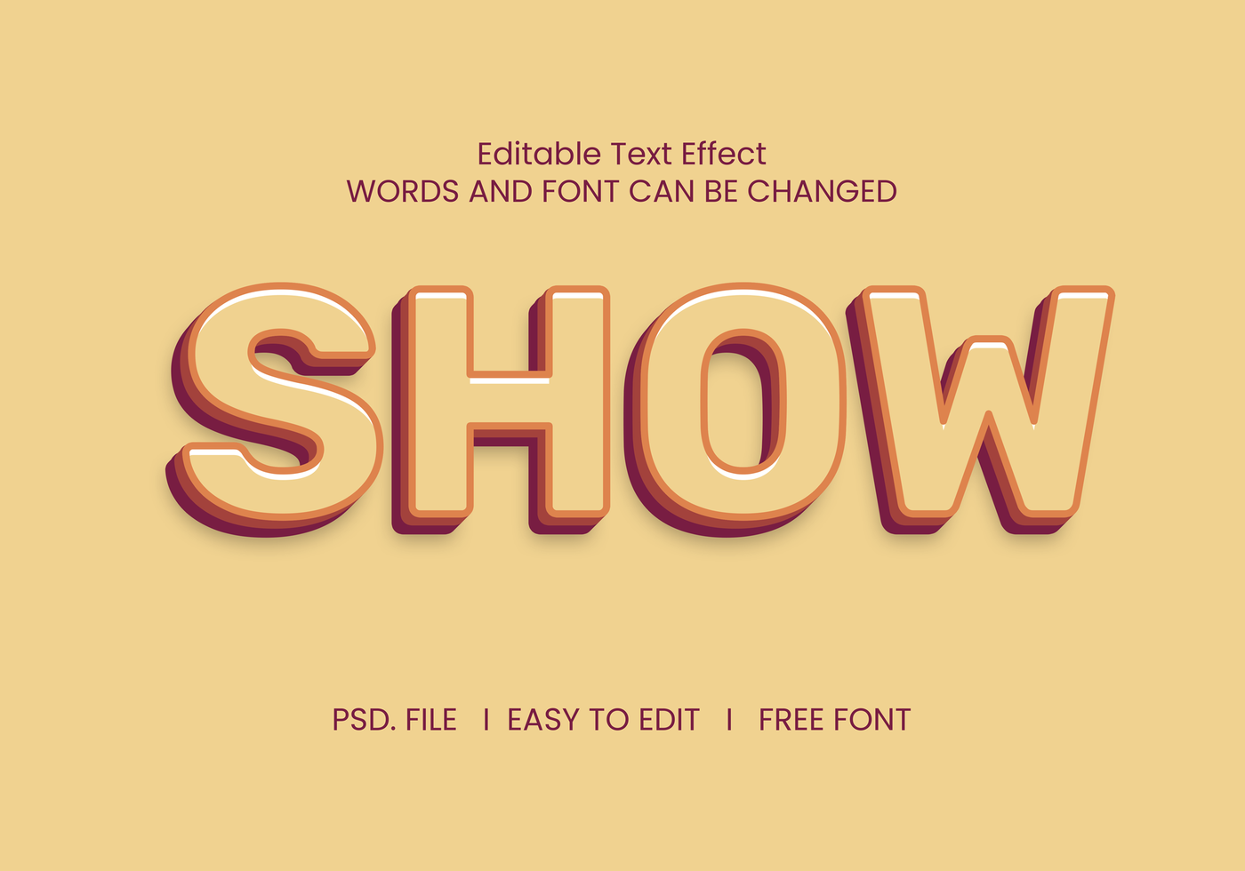 Show text effect 22462534 PSD Show text effect 22462534 PSD