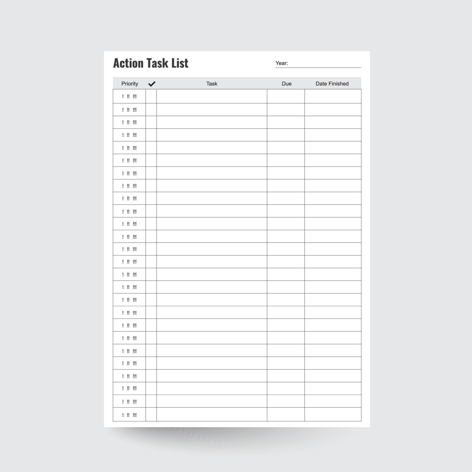 Action Task List,Task List,To-Do List,Action Steps,Task Tracker,Organization Action,Action ...