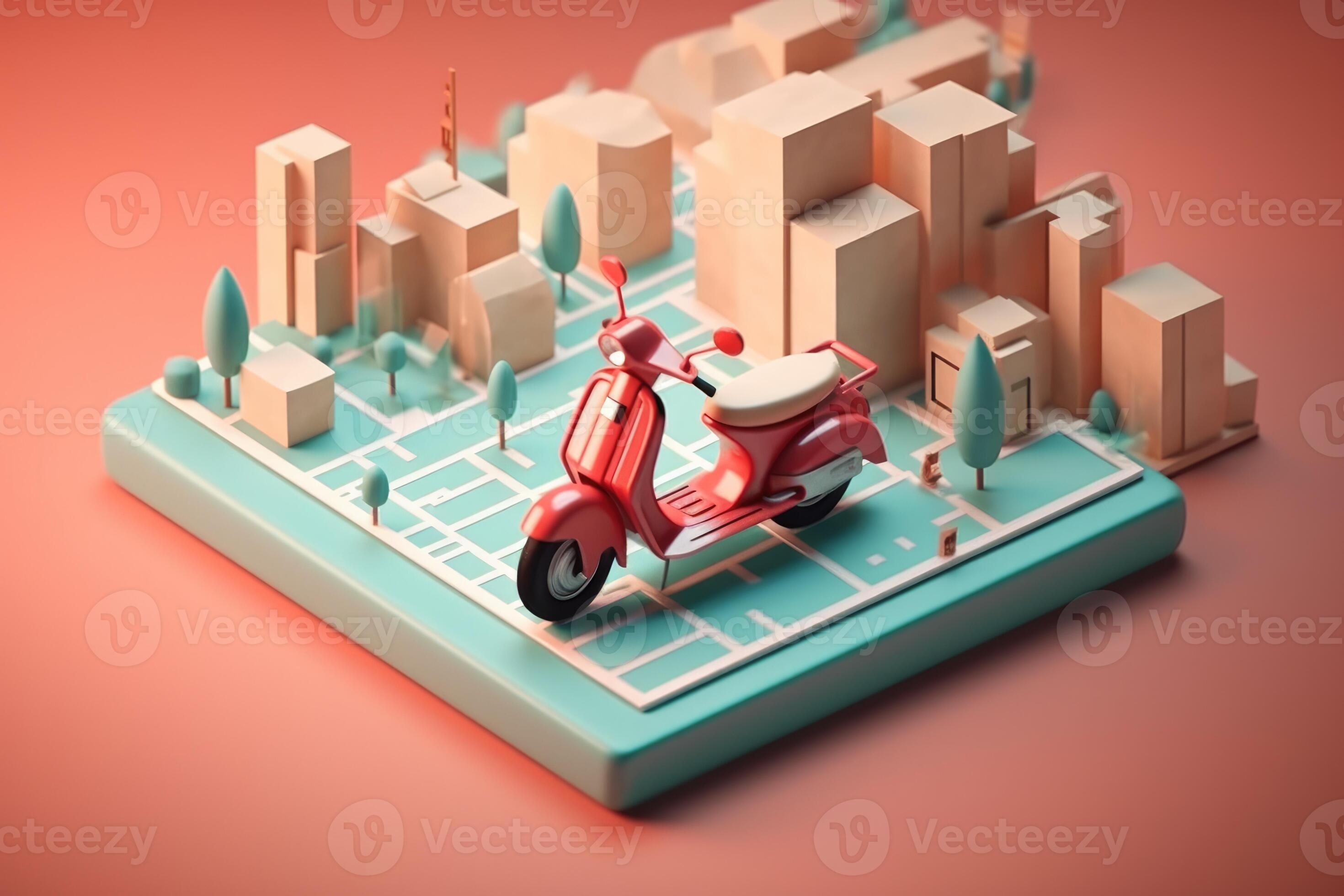 E-commerce concept, Delivery service in mobile app, Transportation or ... E-commerce concept, Delivery service in mobile app, Transportation or ...