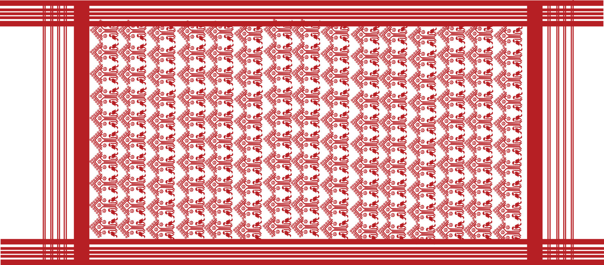 Gamusa Or Gamosa Cloth With A Gamosa Design The Indigenous Assamese People Consider The Gamosa