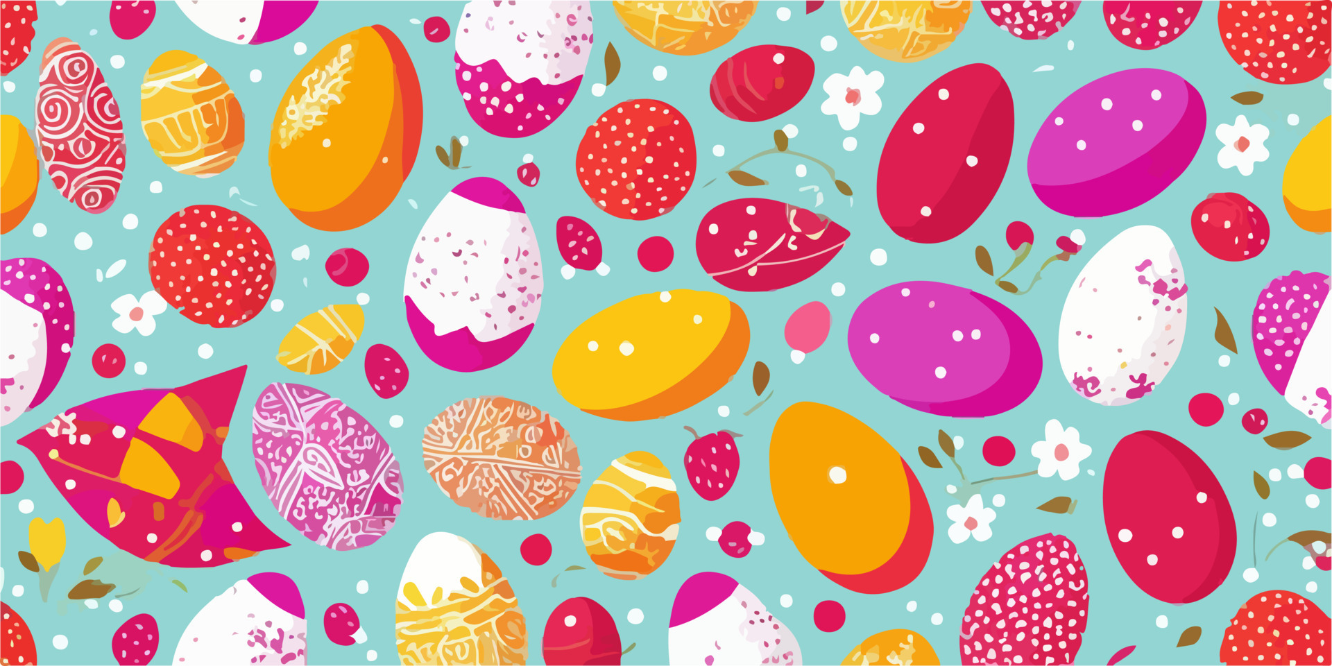 Vector April Easter Holiday Celebration with Painted Eggs 22472470 ...