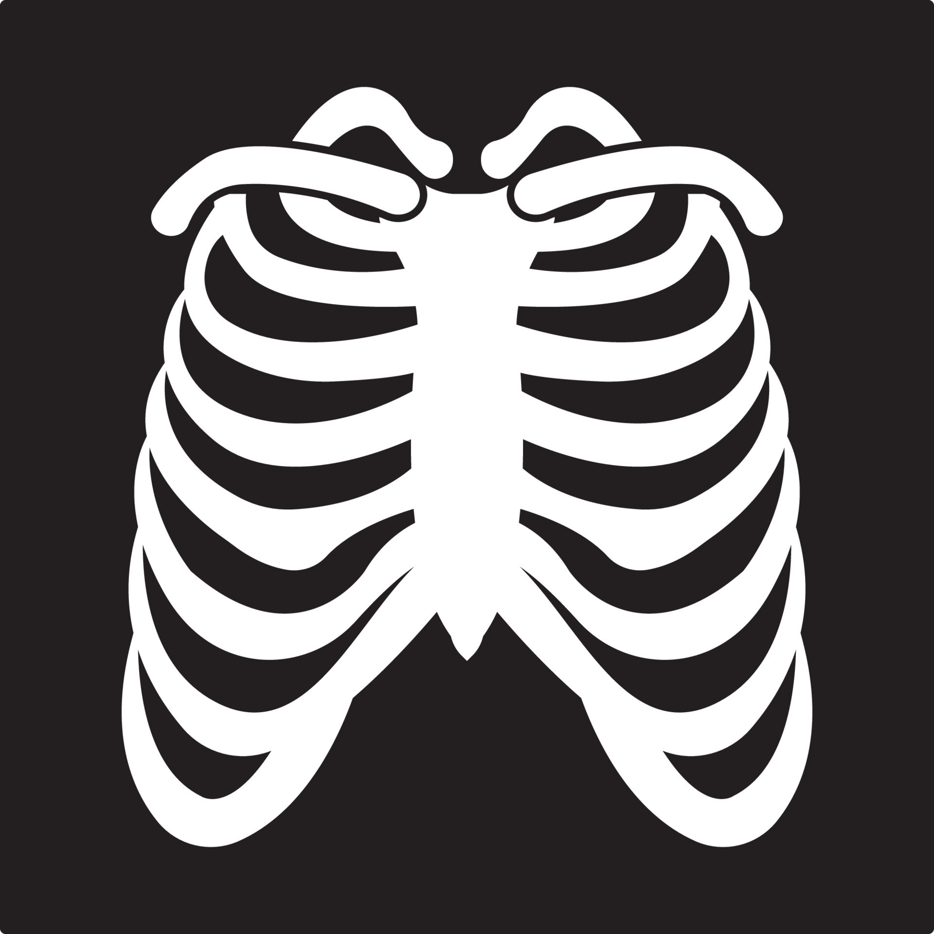 Human Ribs Icon Vector Illustration Design 22479681 Vector Art At Vecteezy