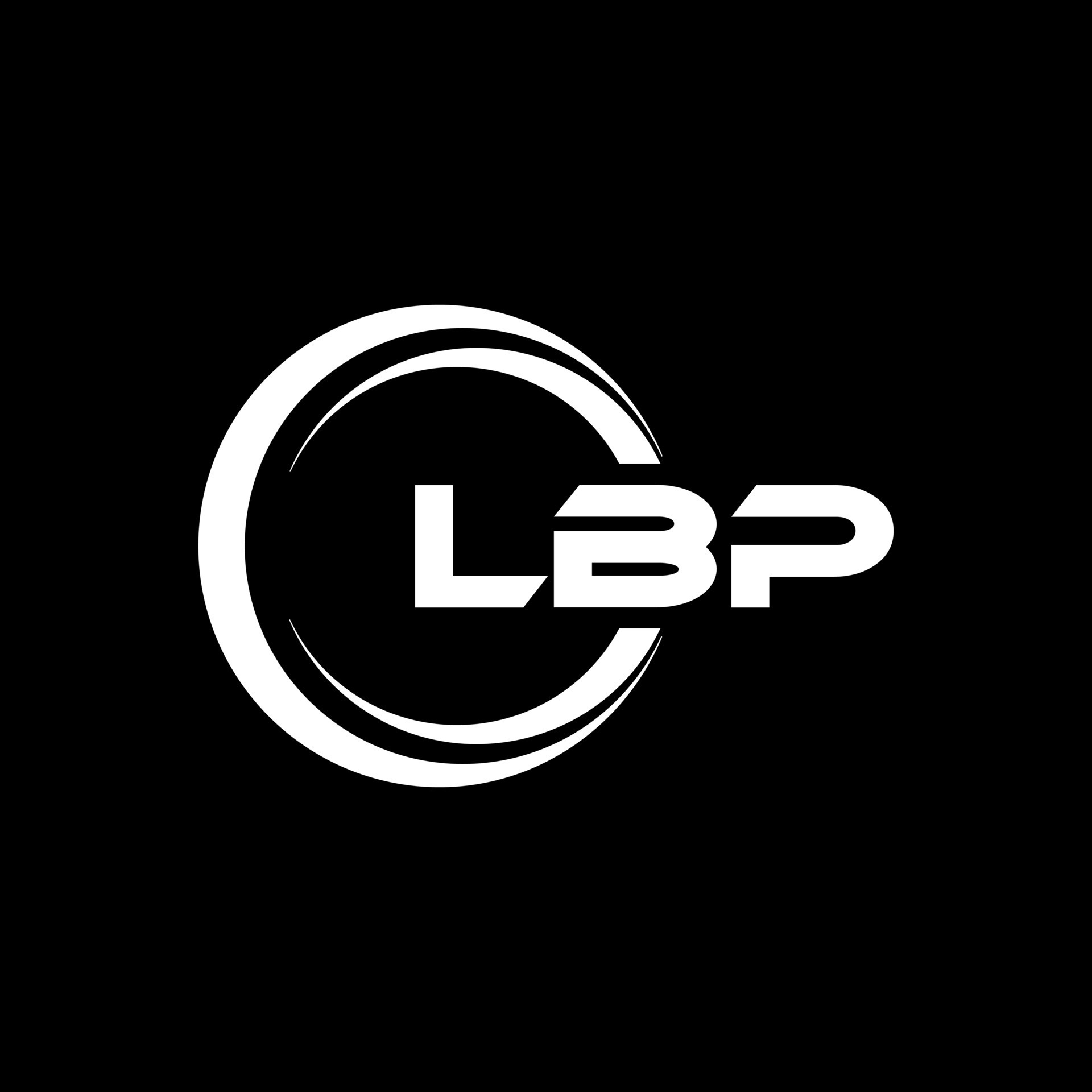 lbp letra logo diseño en ilustración. vector logo, caligrafía diseños para logo, póster ...