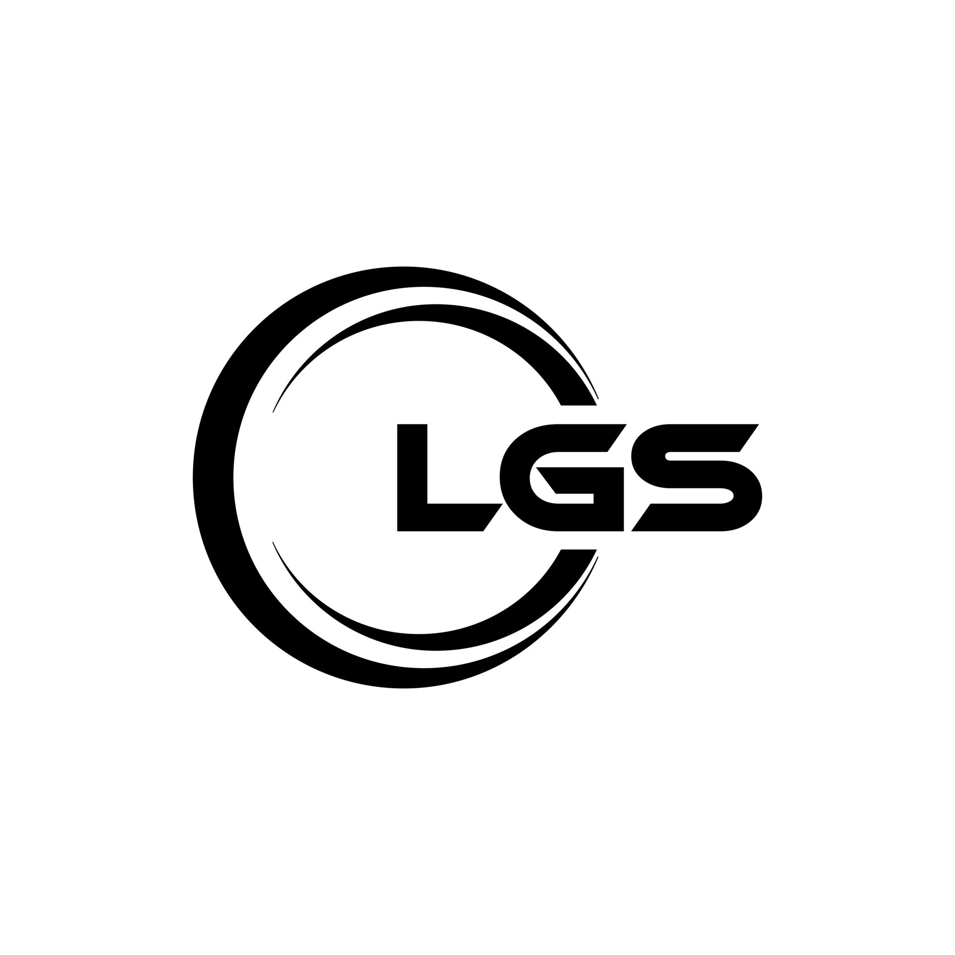 LGS letter logo design in illustration. Vector logo, calligraphy designs for logo, Poster ...