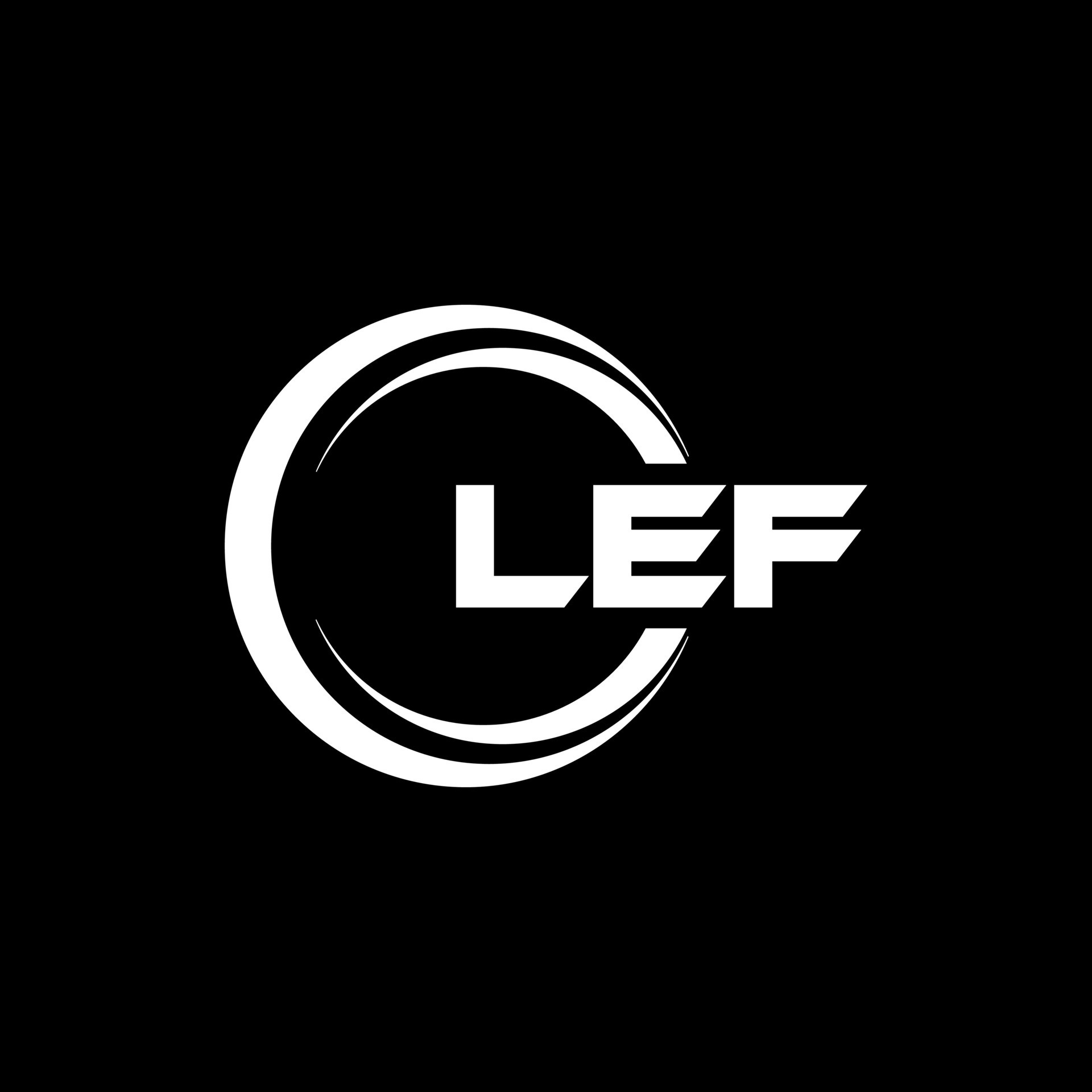 Lef Letter Logo Design In Illustration Vector Logo Calligraphy