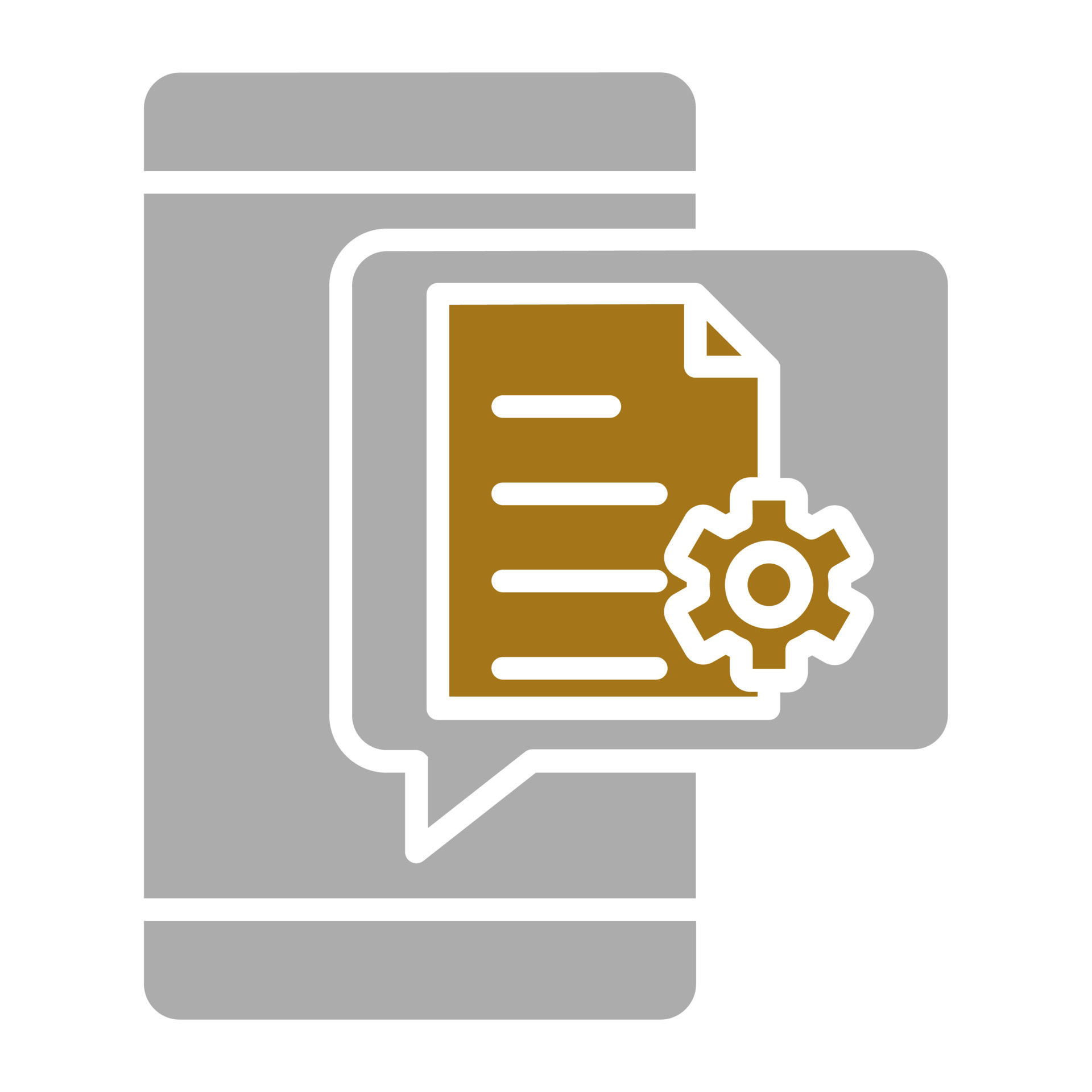 Document Settings Vector Icon Style 22486740 Vector Art at Vecteezy