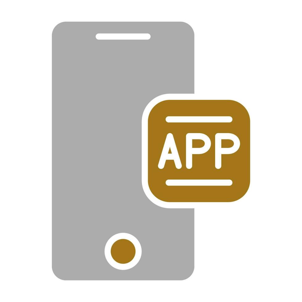 Mobile App Vector Icon Style 22486962 Vector Art at Vecteezy