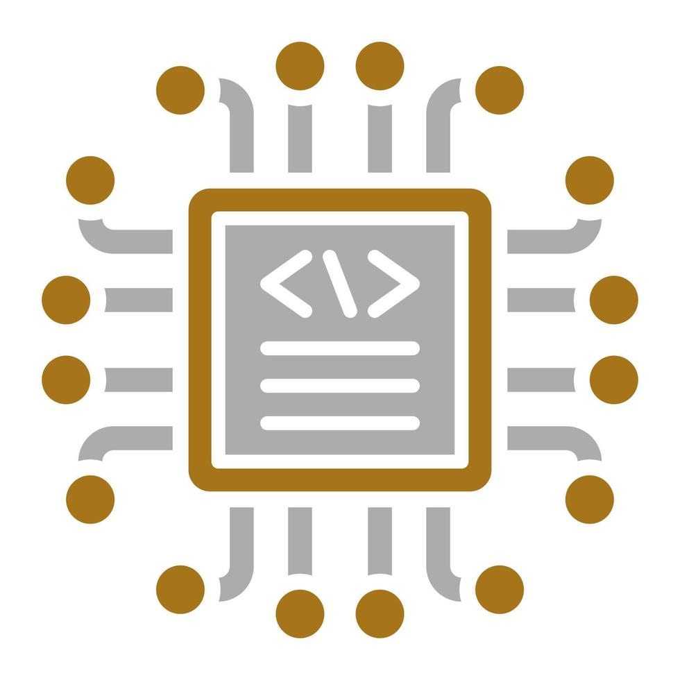 Code Processor Vector Icon Style 22487669 Vector Art At Vecteezy