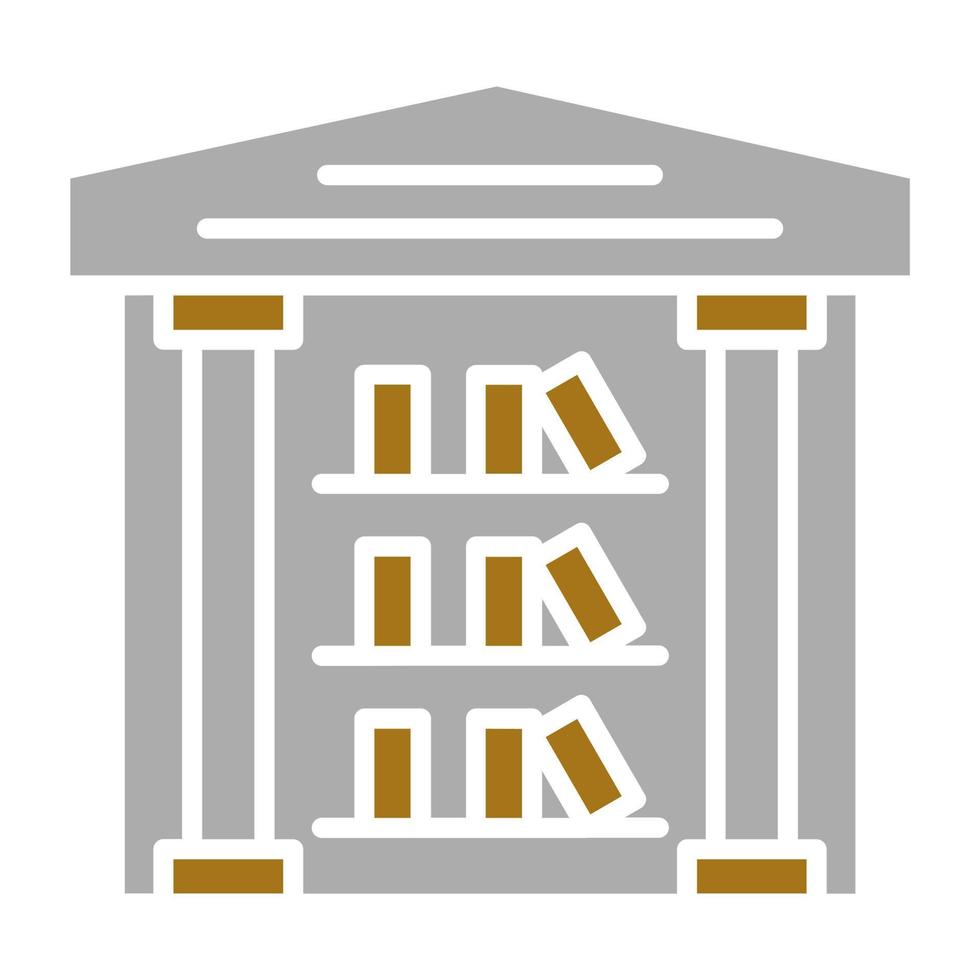 Library Vector Icon Style 22492290 Vector Art at Vecteezy