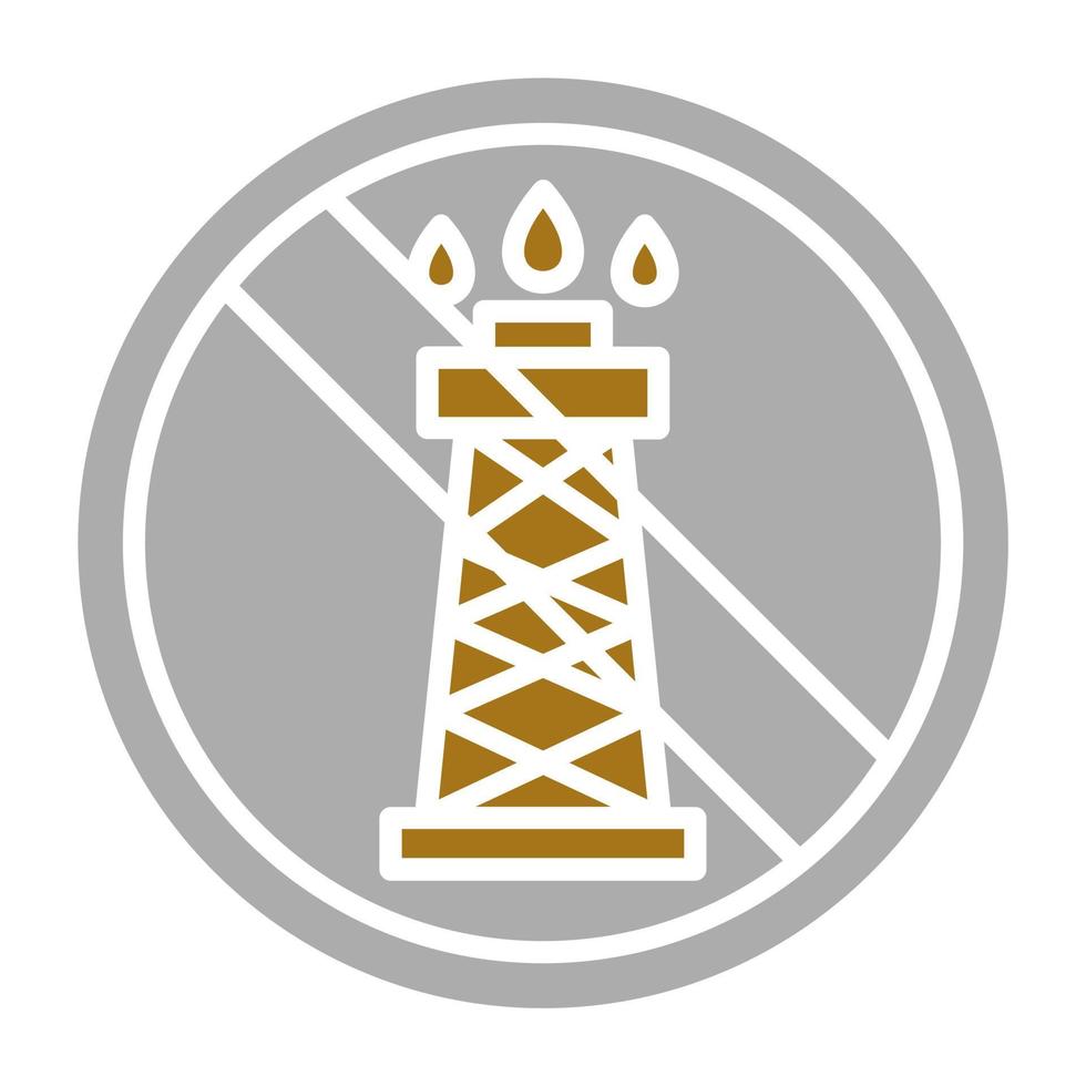 No Fossil Fuels Vector Icon Style 22493133 Vector Art At Vecteezy