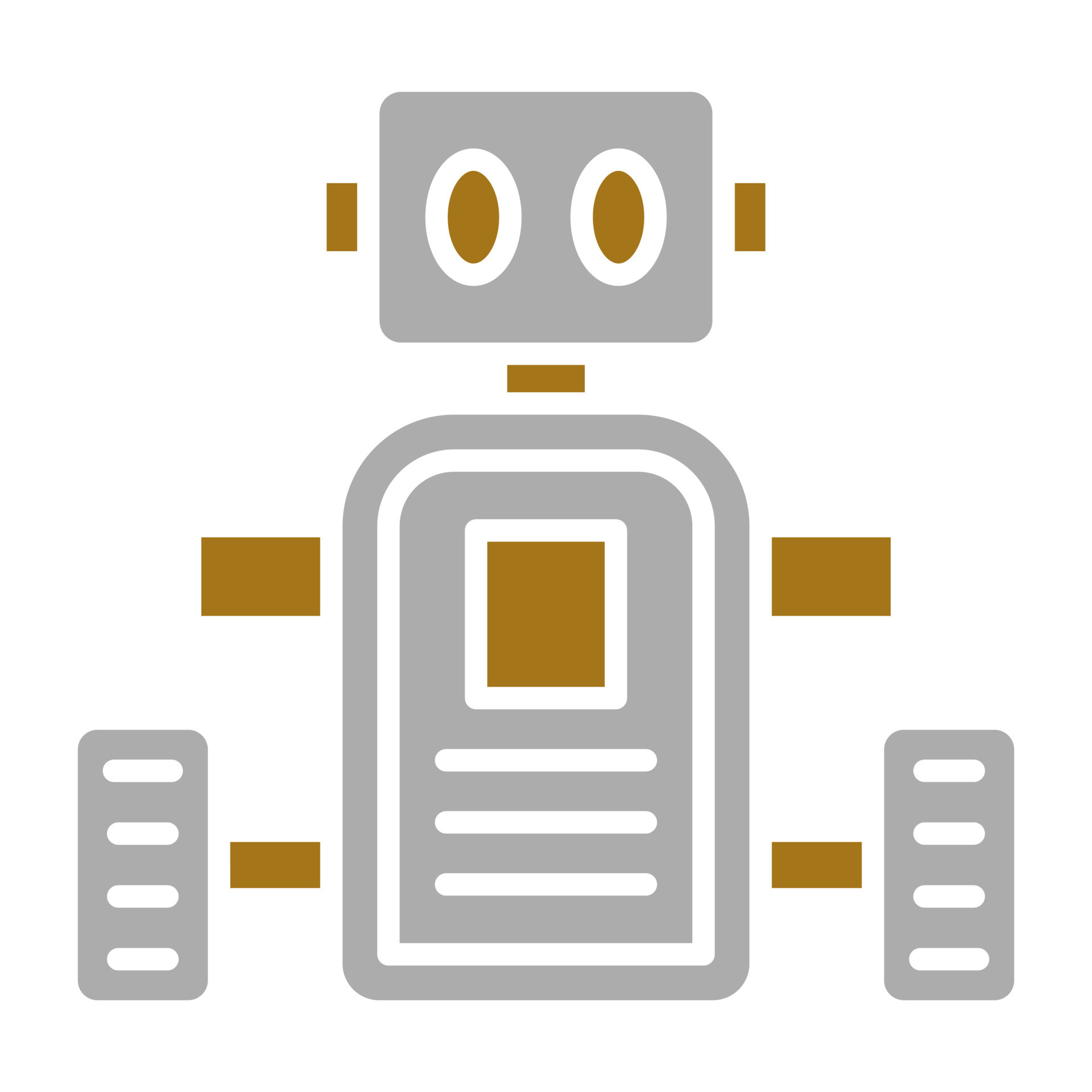 Mobile Robot Vector Icon Style 22493167 Vector Art at Vecteezy