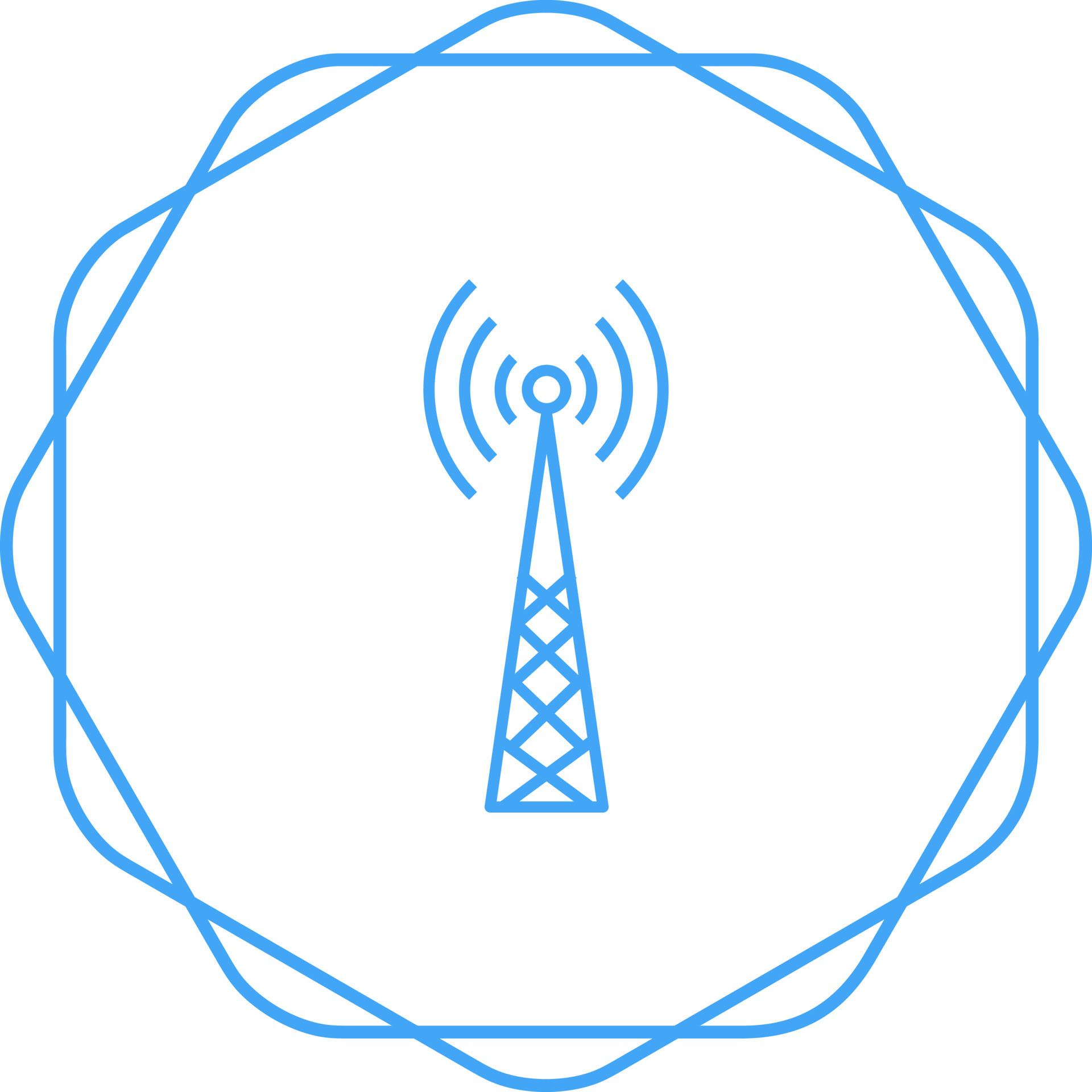 Telecom Tower Vector Icon 22496136 Vector Art At Vecteezy
