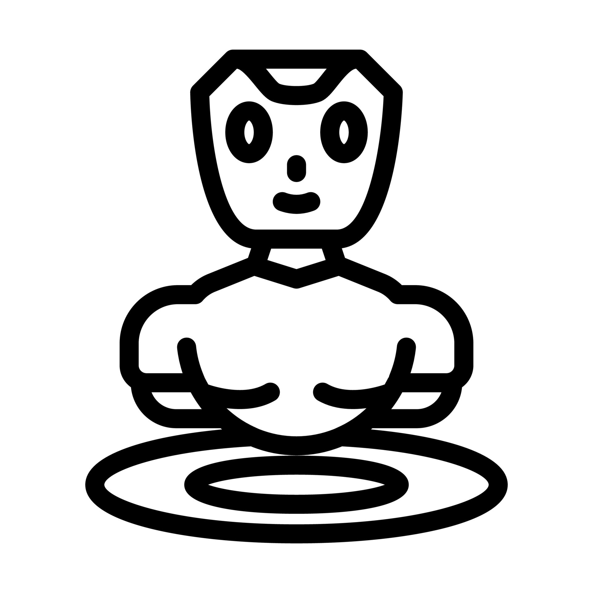 Modern Chat Bot Line Icon Vector Illustration 22499078 Vector Art At
