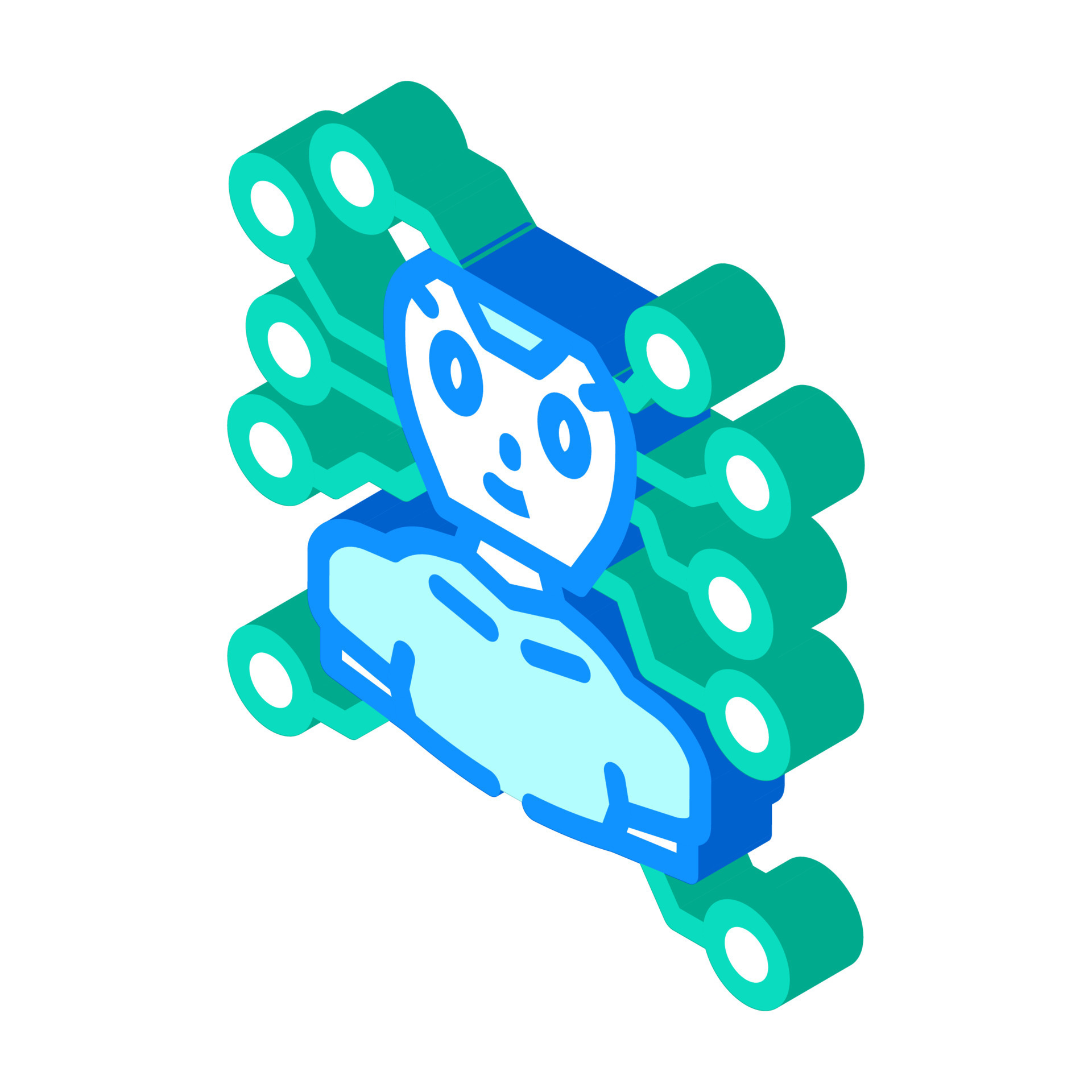 Artificial Chat Bot Isometric Icon Vector Illustration 22499341 Vector Art At Vecteezy