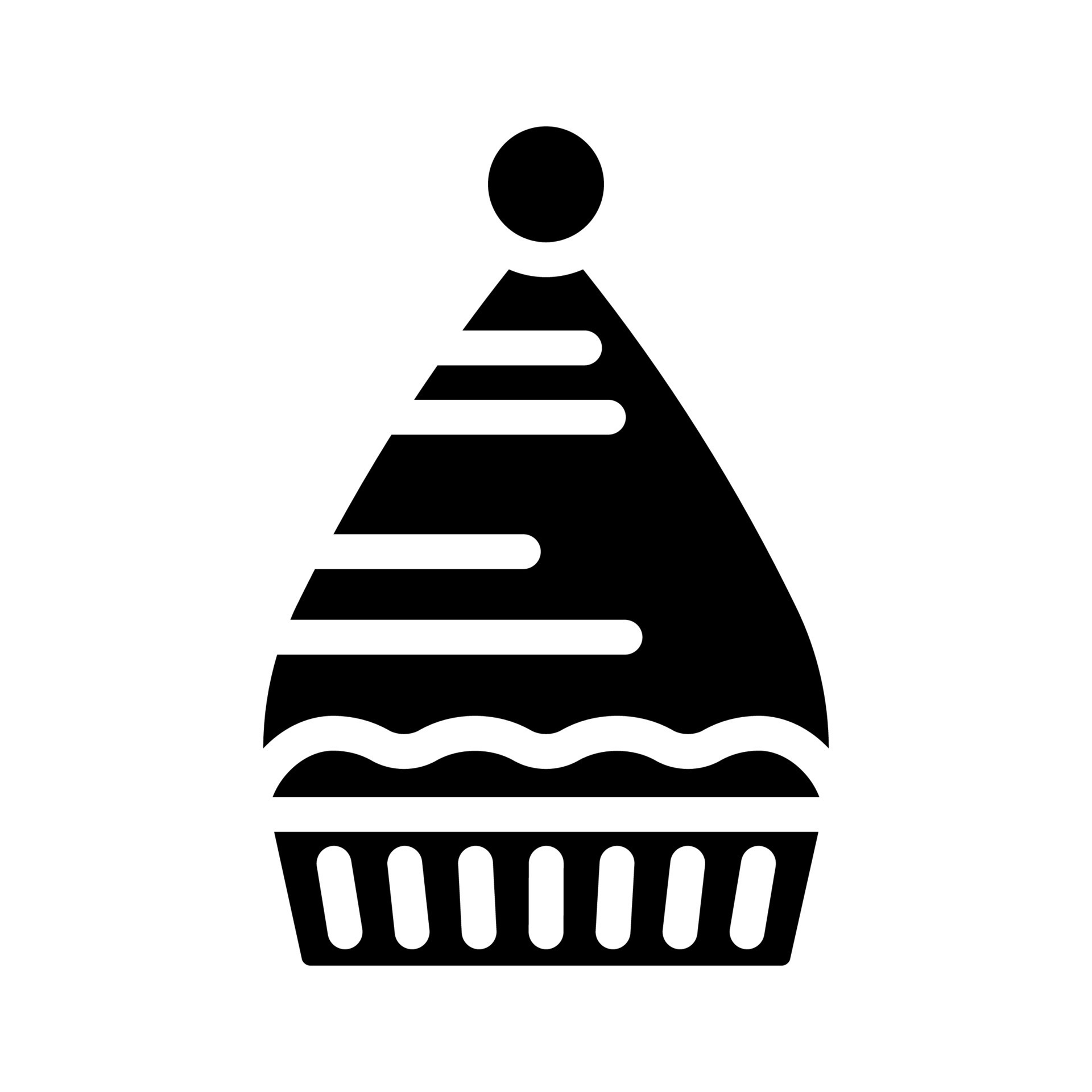 hat elf glyph icon vector illustration 22499789 Vector Art at Vecteezy