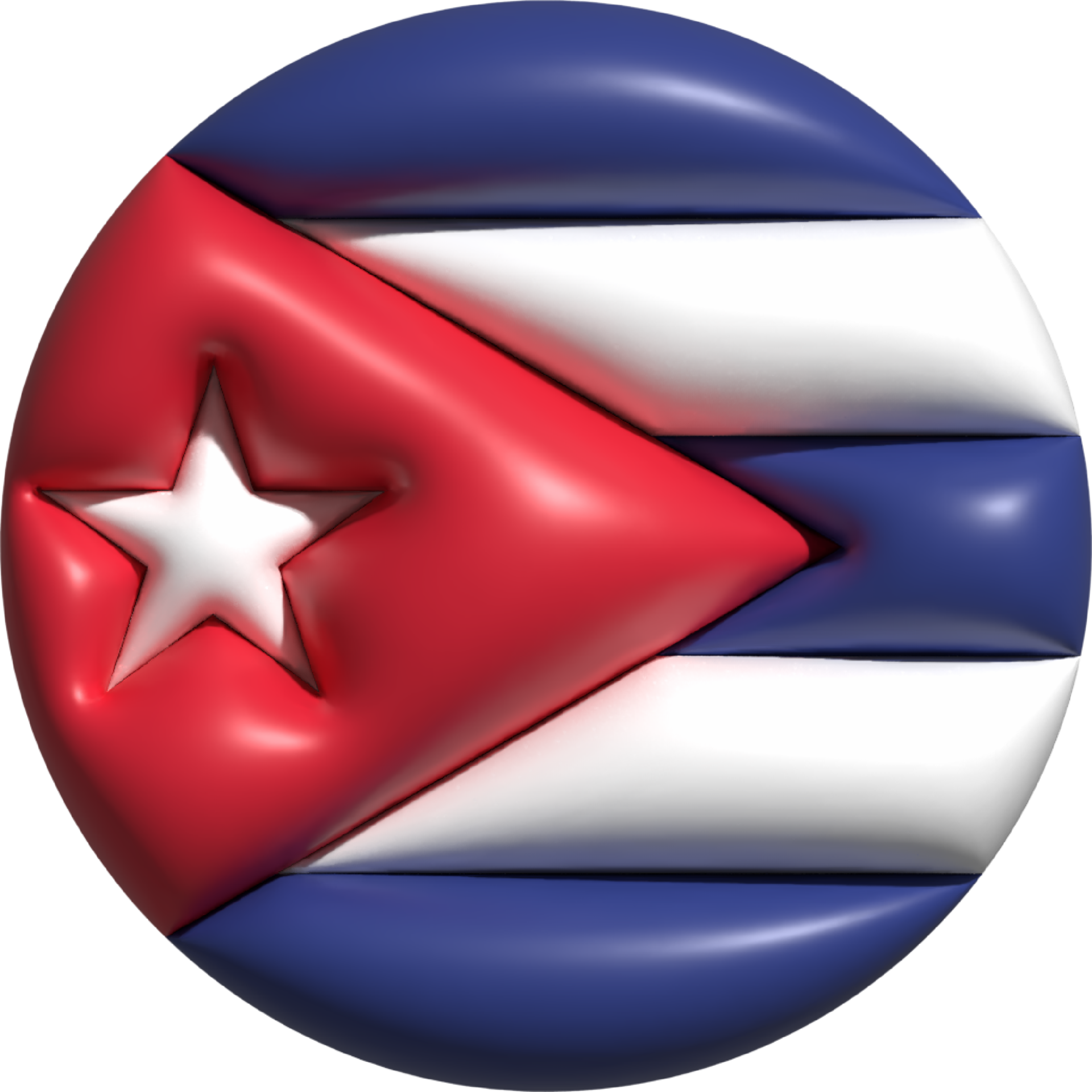 Cuba Flag Circle 3d 22501552 Png