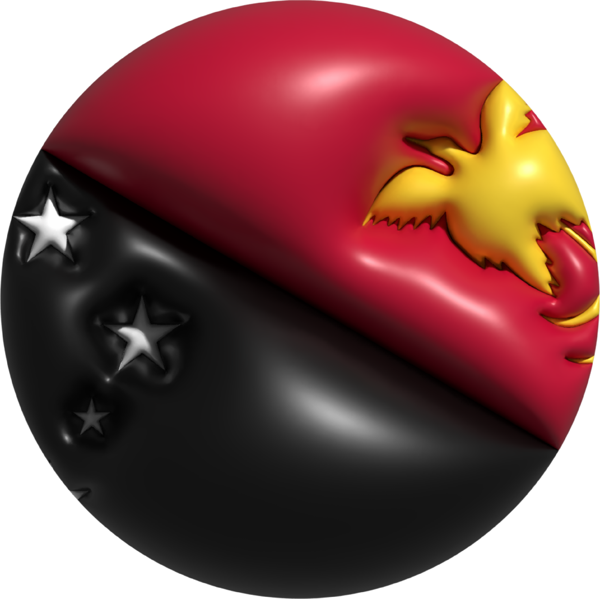 Papua New Guinea Flag Circle 3D 22501743 PNG papua-new-guinea-flag-circle-3d-22501743-png