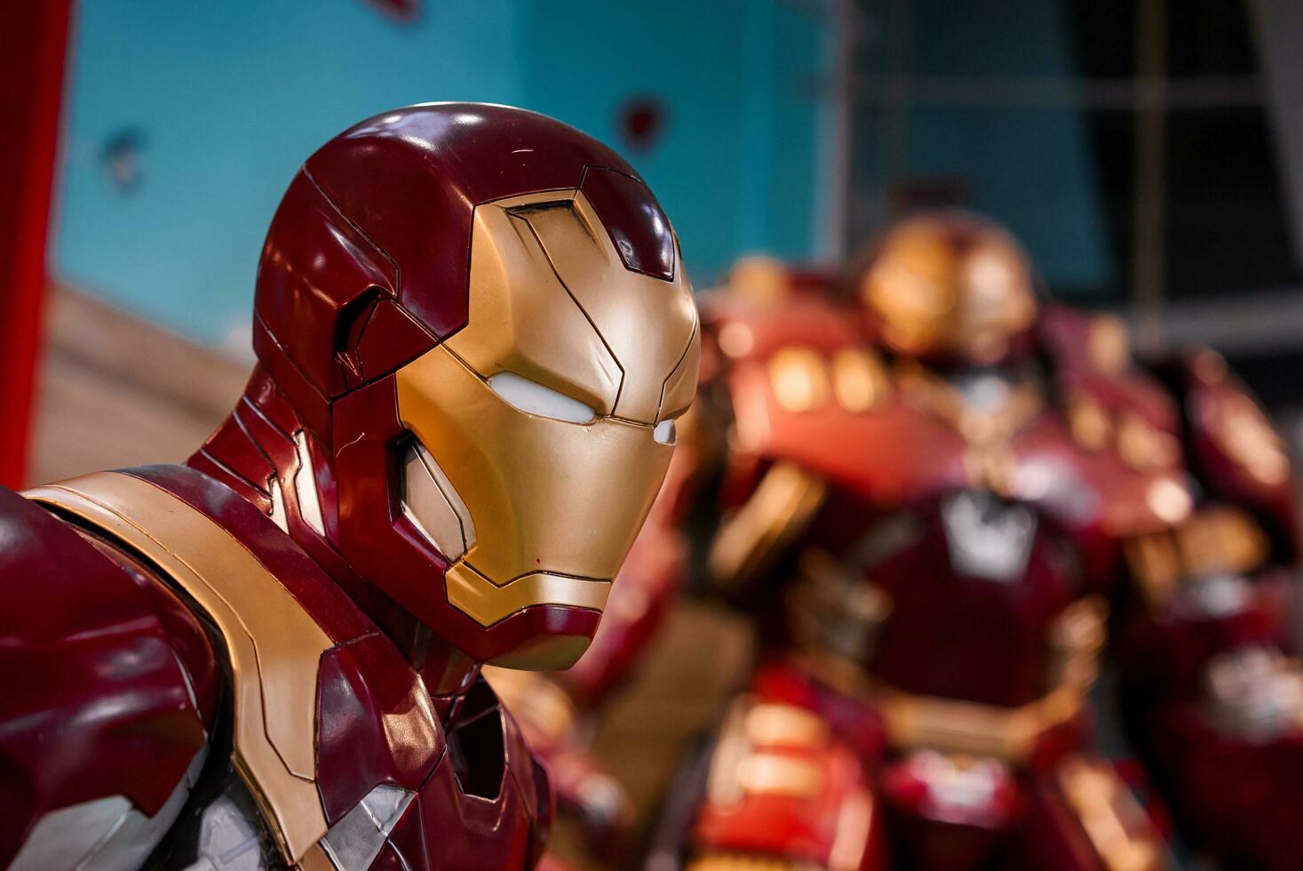 Iron Man Costume At The Tony Stark Base At The Avengers 22502439 Stock