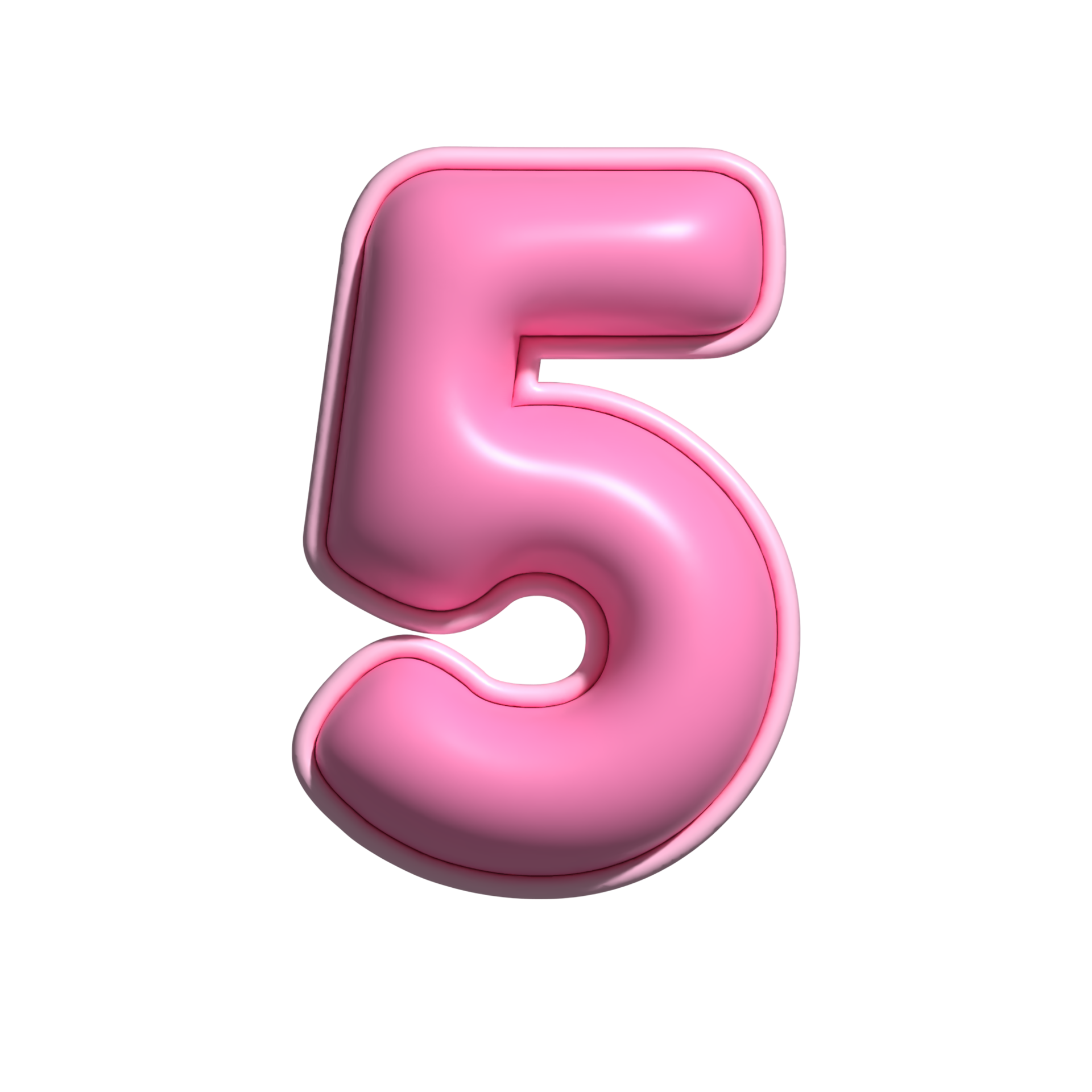 Free number 5 pink alphabet glossy 22502927 PNG with Transparent Background Free number 5 pink alphabet glossy 22502927 PNG with Transparent Background
