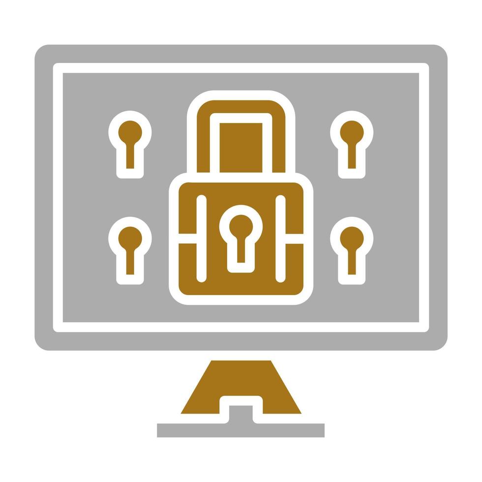 Computer Security Vector Icon Style 22505741 Vector Art at Vecteezy
