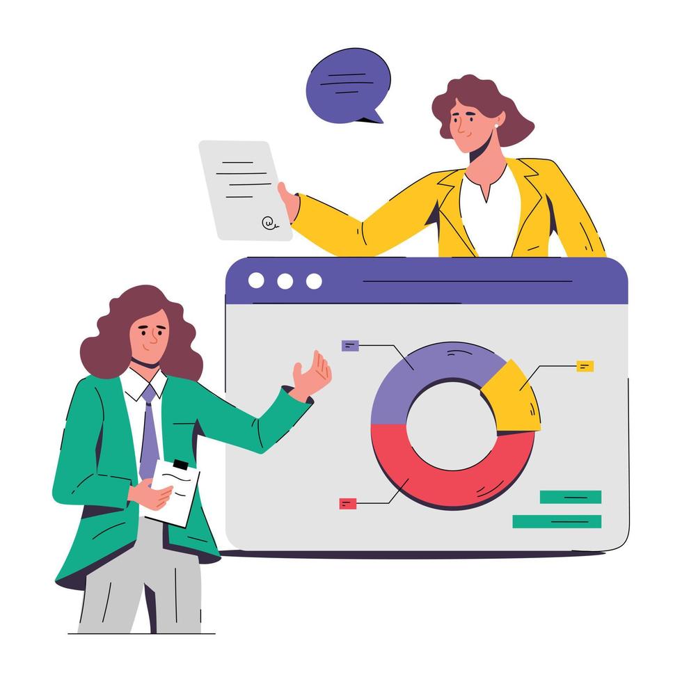 Trendy Web Statistics 22506307 Vector Art at Vecteezy