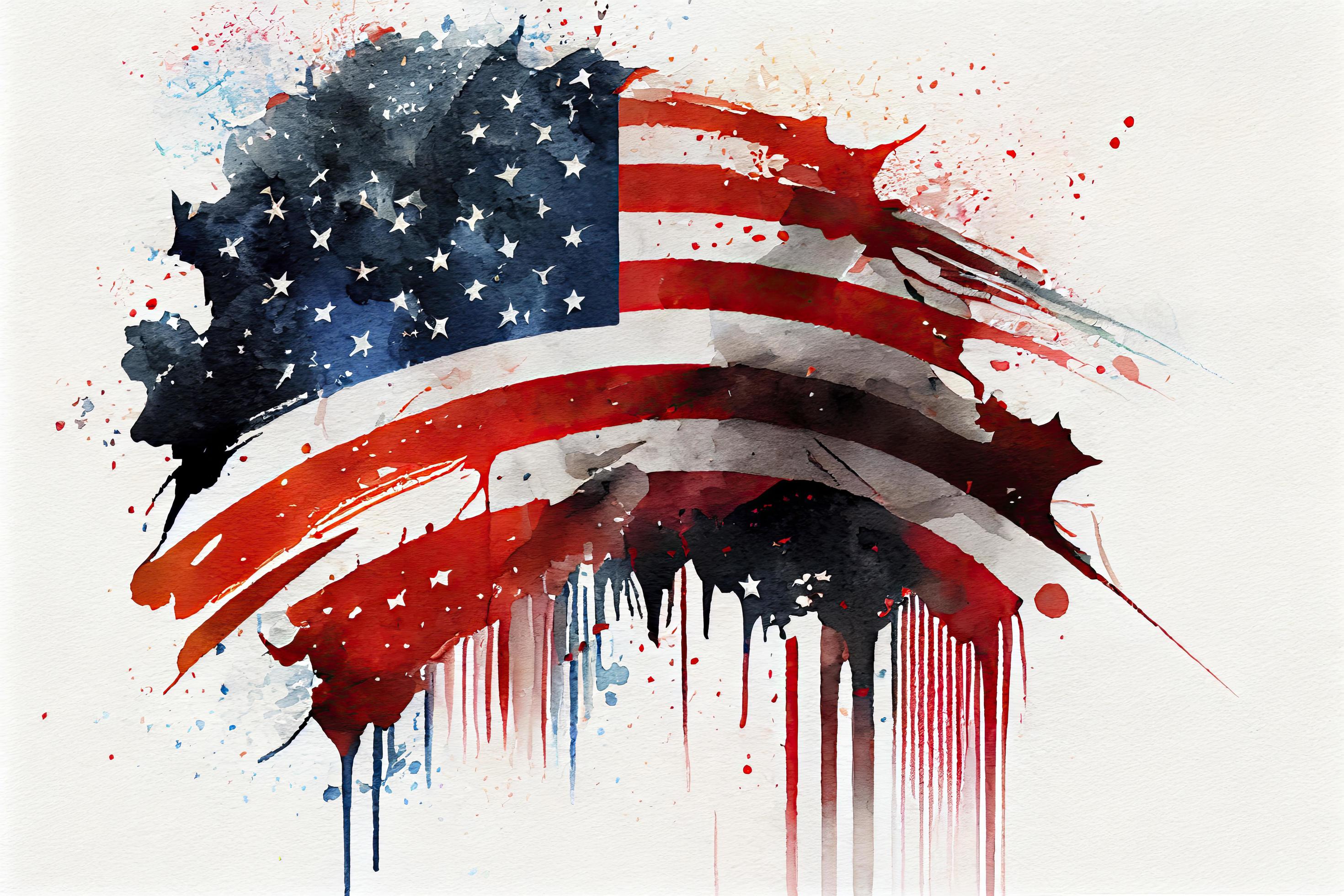 american patriotic watercolor desktop background 22506539 Stock Photo ...
