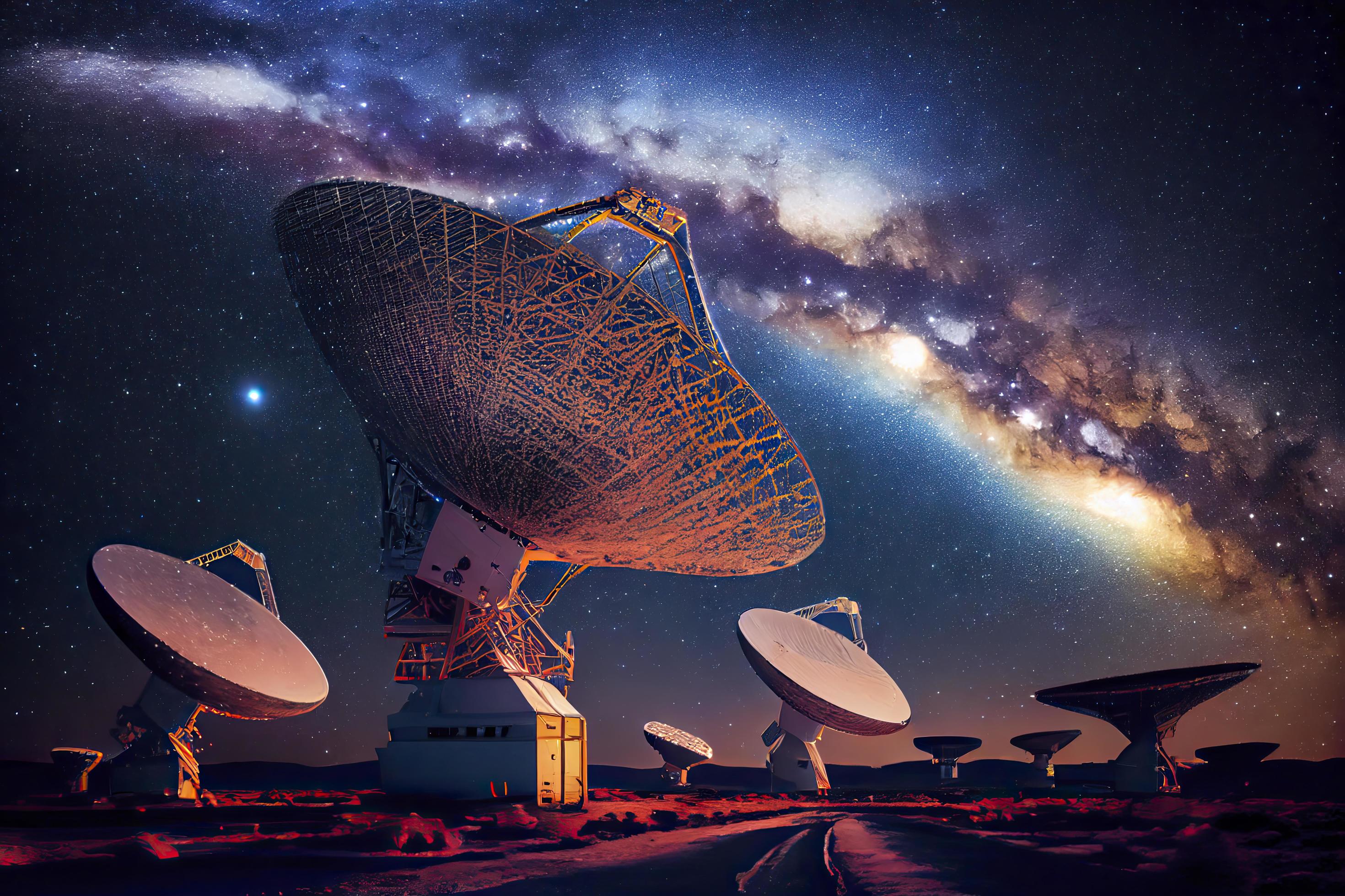 Radio Telescope Wallpaper