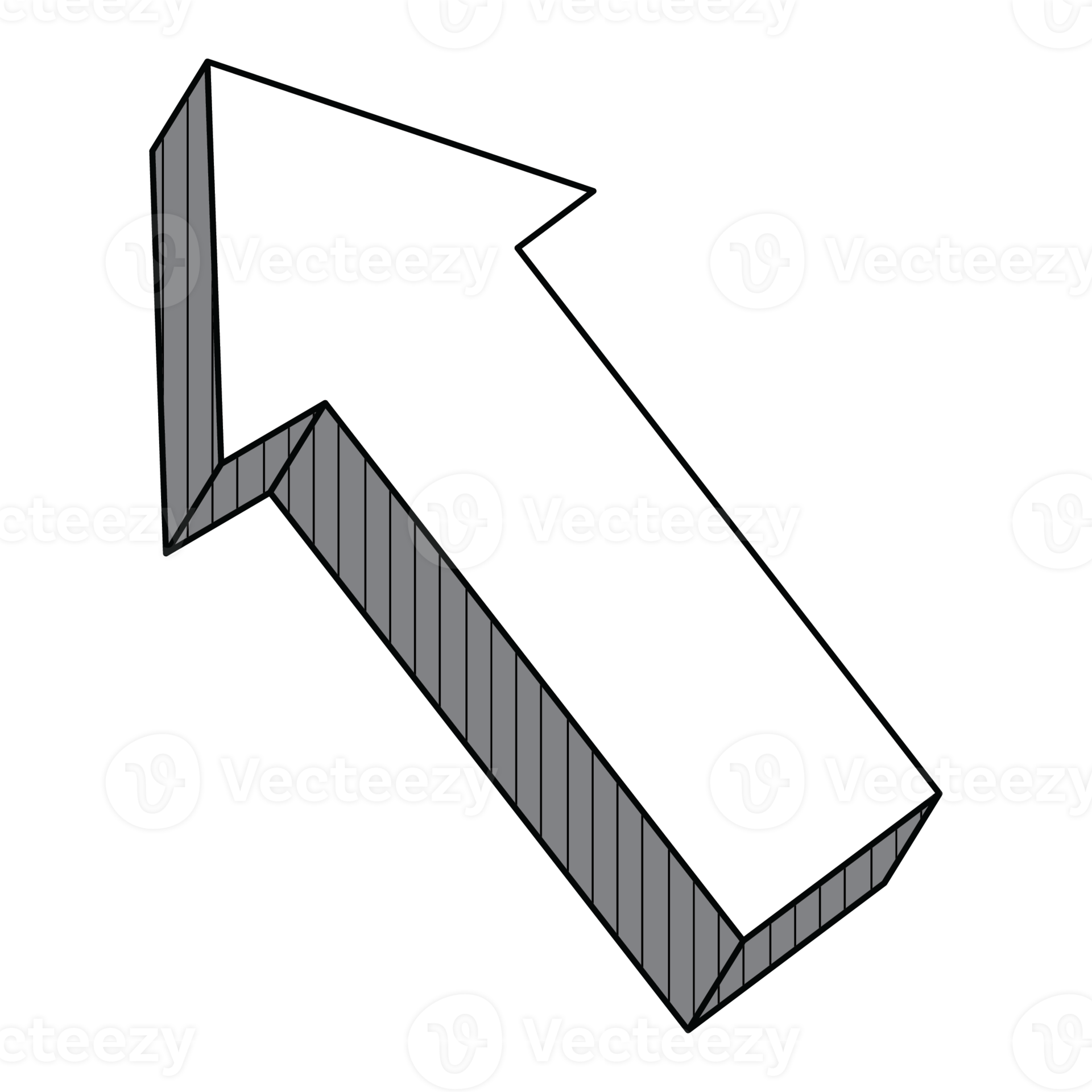 3d Direction Arrow 22509406 Png
