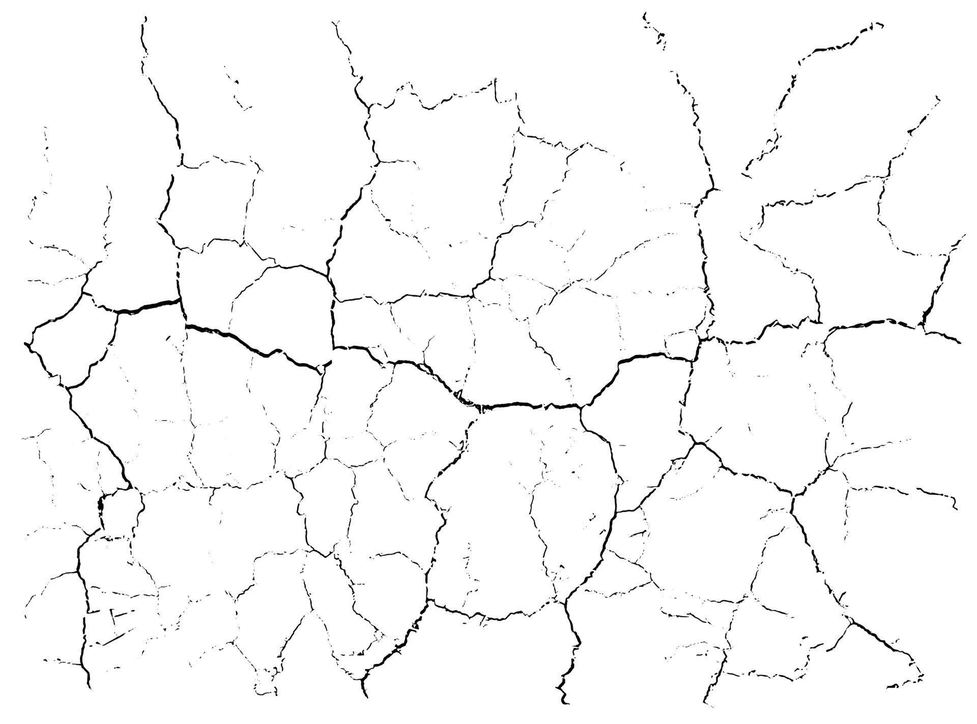 Natural cracks background. Vector overlay texture of cracked surface ...