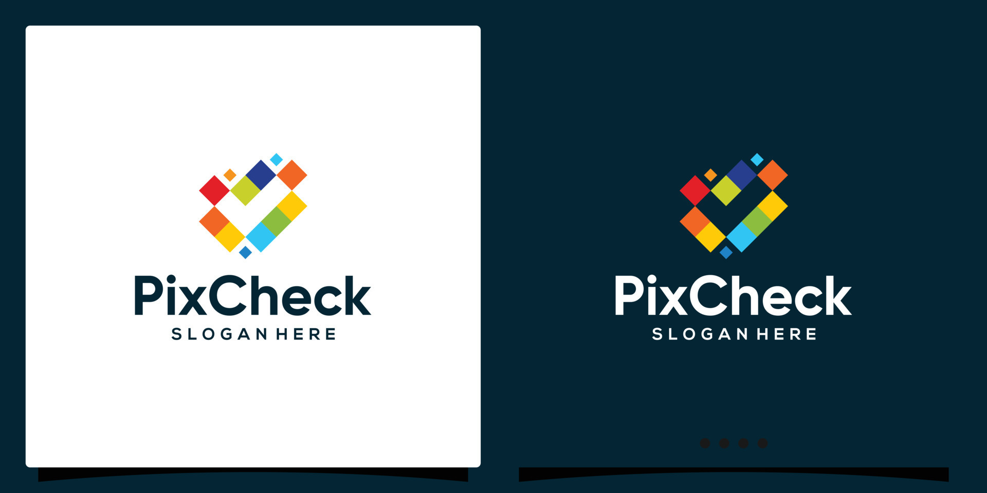 Check mark vector logo. Pixel Technology logo designs vector Web ... Check mark vector logo. Pixel Technology logo designs vector Web ...