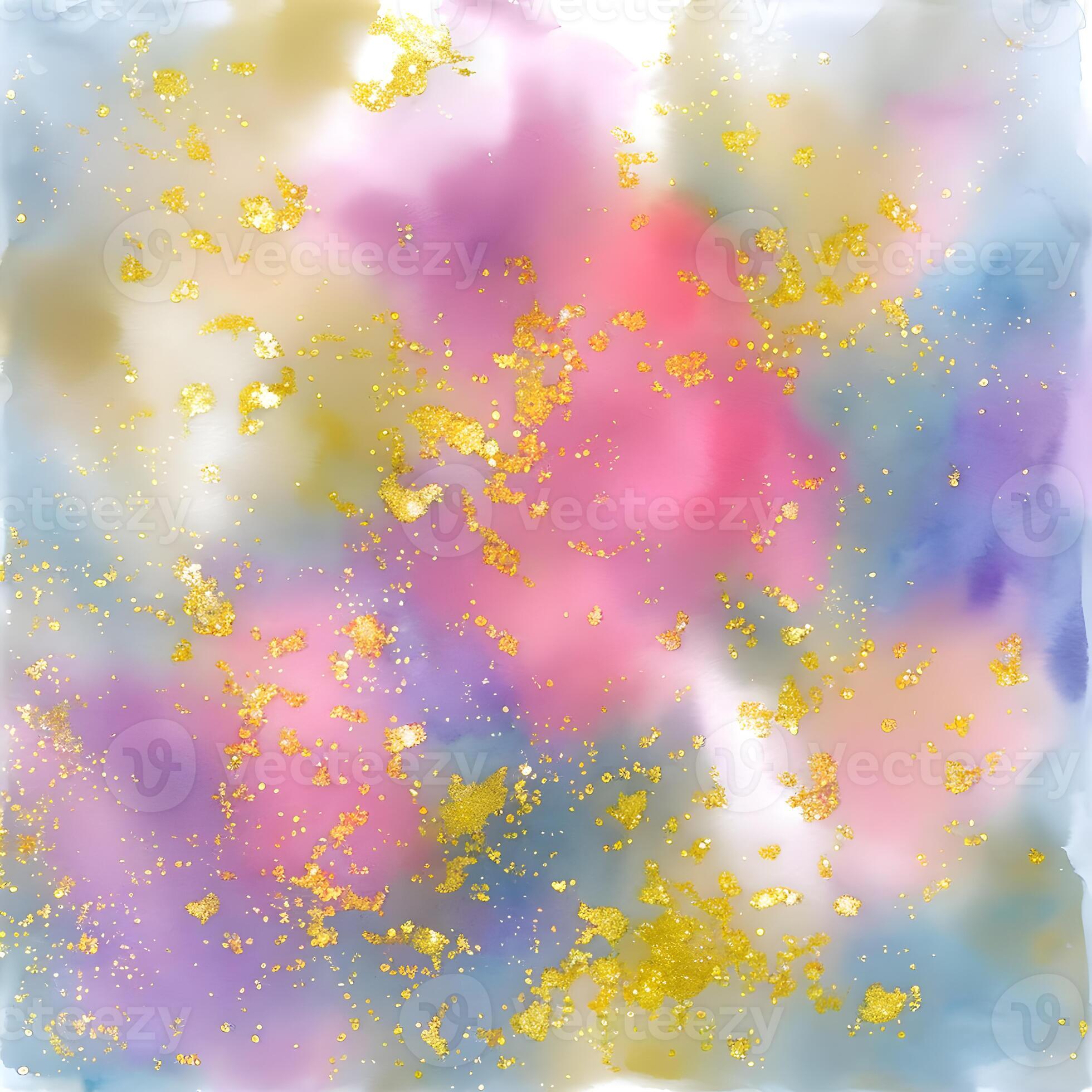 Watercolor glitter texture background, Digital painted background ...
