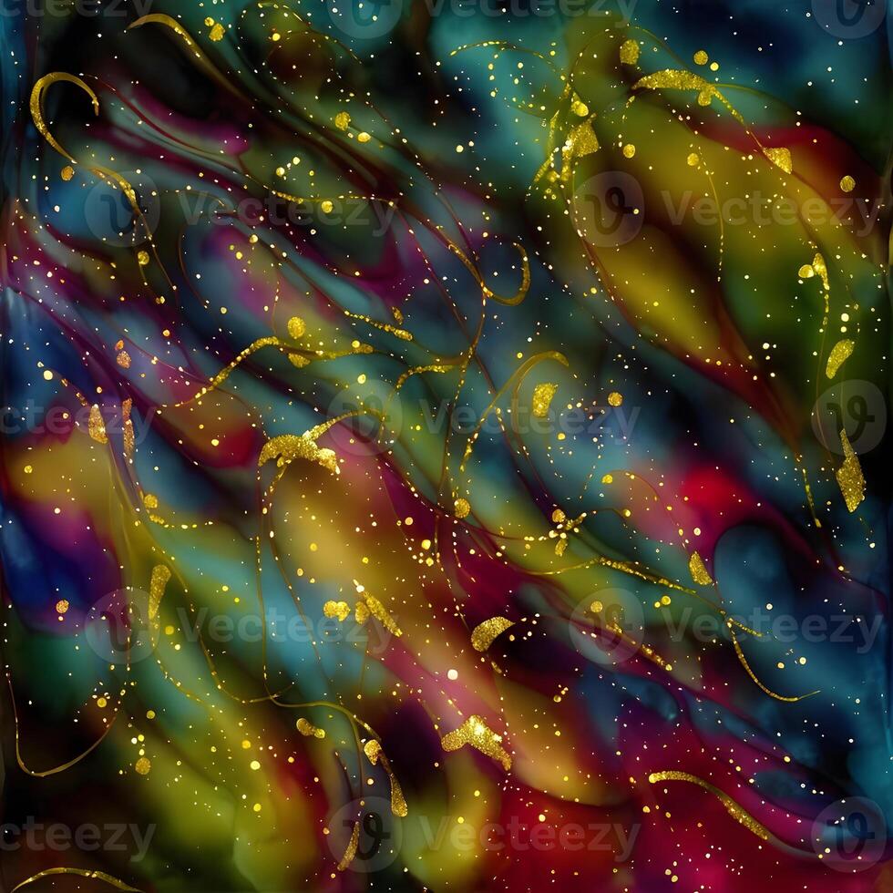 Watercolor glitter texture background, Digital painted background ...