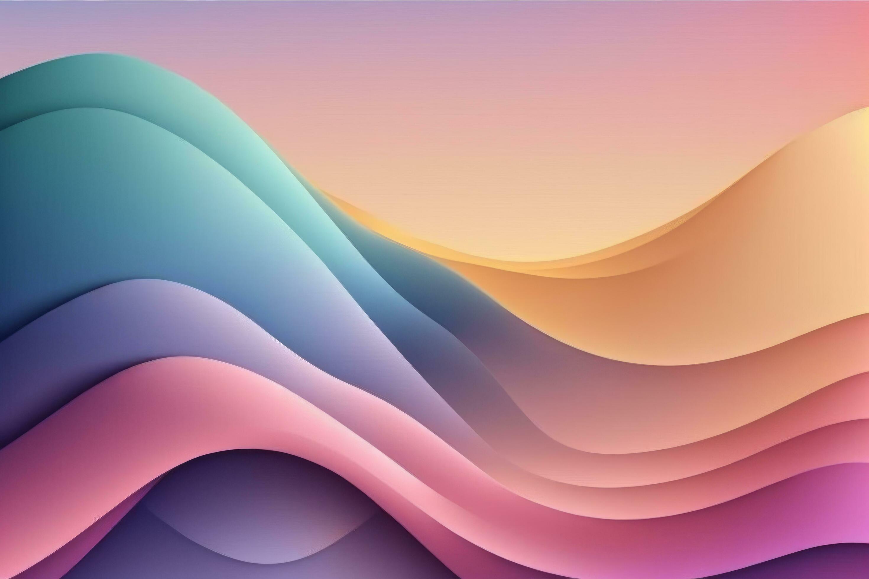 pastel color wave abstract colorful wave gradient background 22514605 Stock Photo at Vecteezy