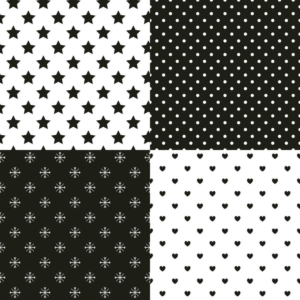 Set of simple seamless patterns. 22515185 Vector Art at Vecteezy
