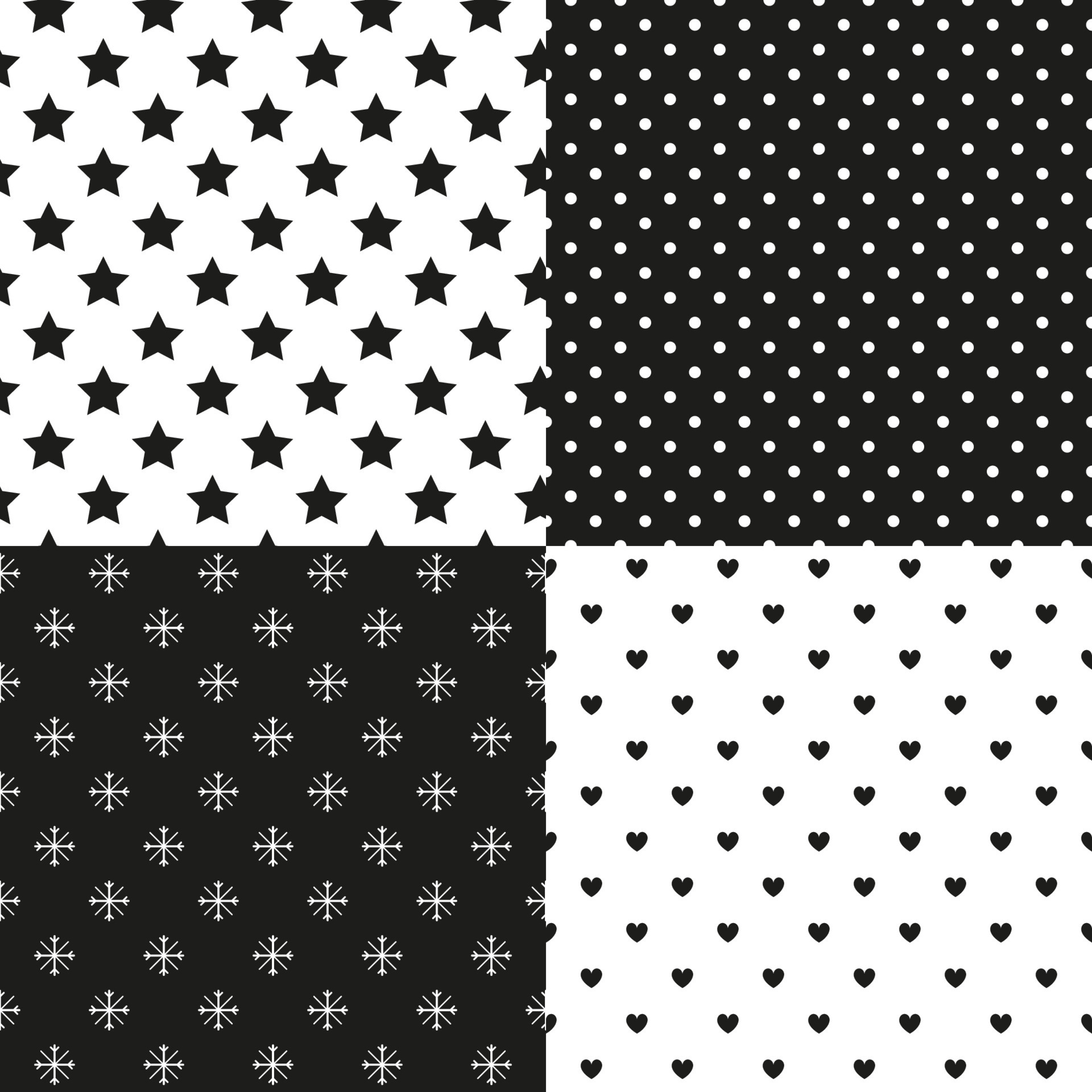 Set of simple seamless patterns. 22515185 Vector Art at Vecteezy