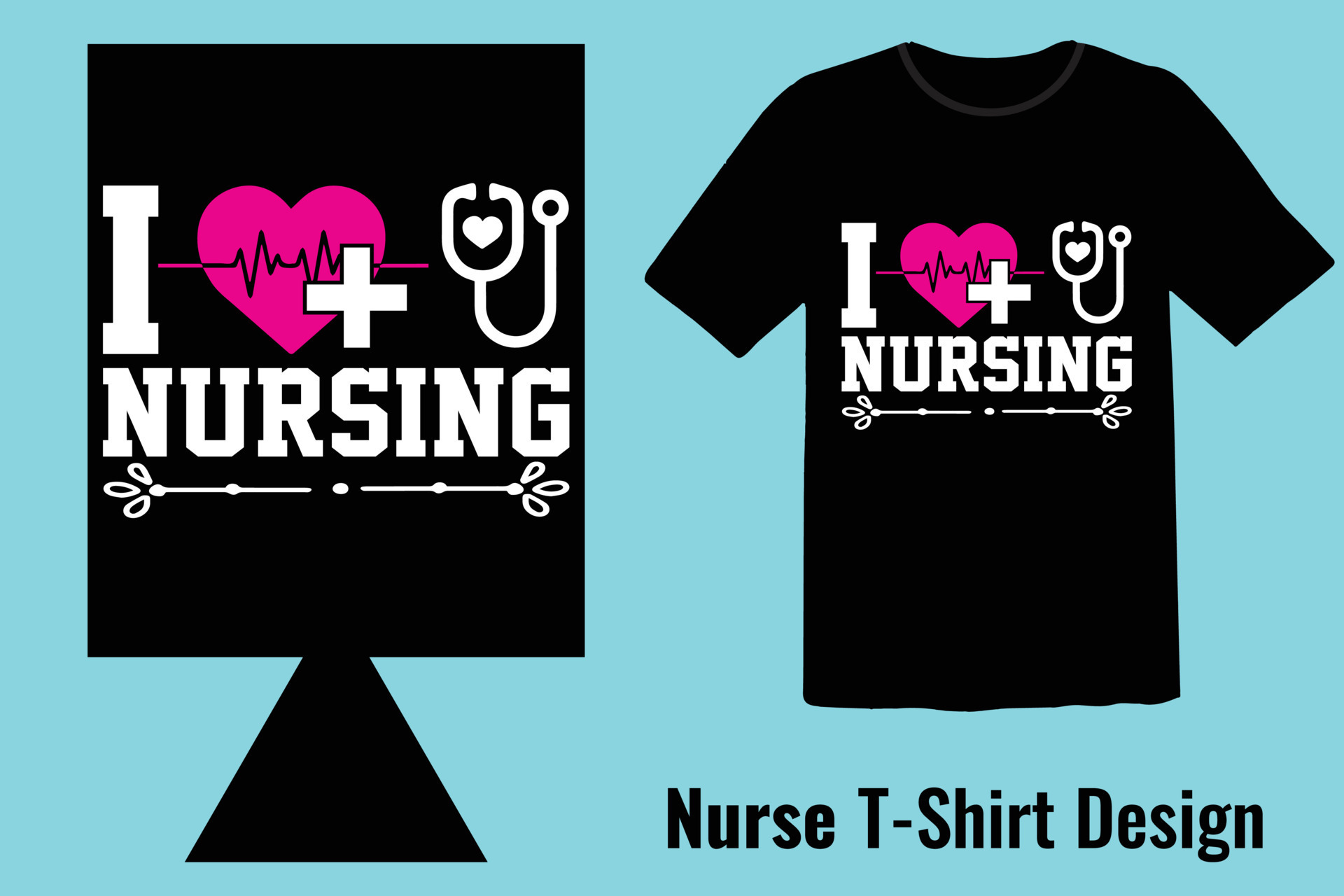 Nurse T Shirt Design 22516125 Vector Art At Vecteezy