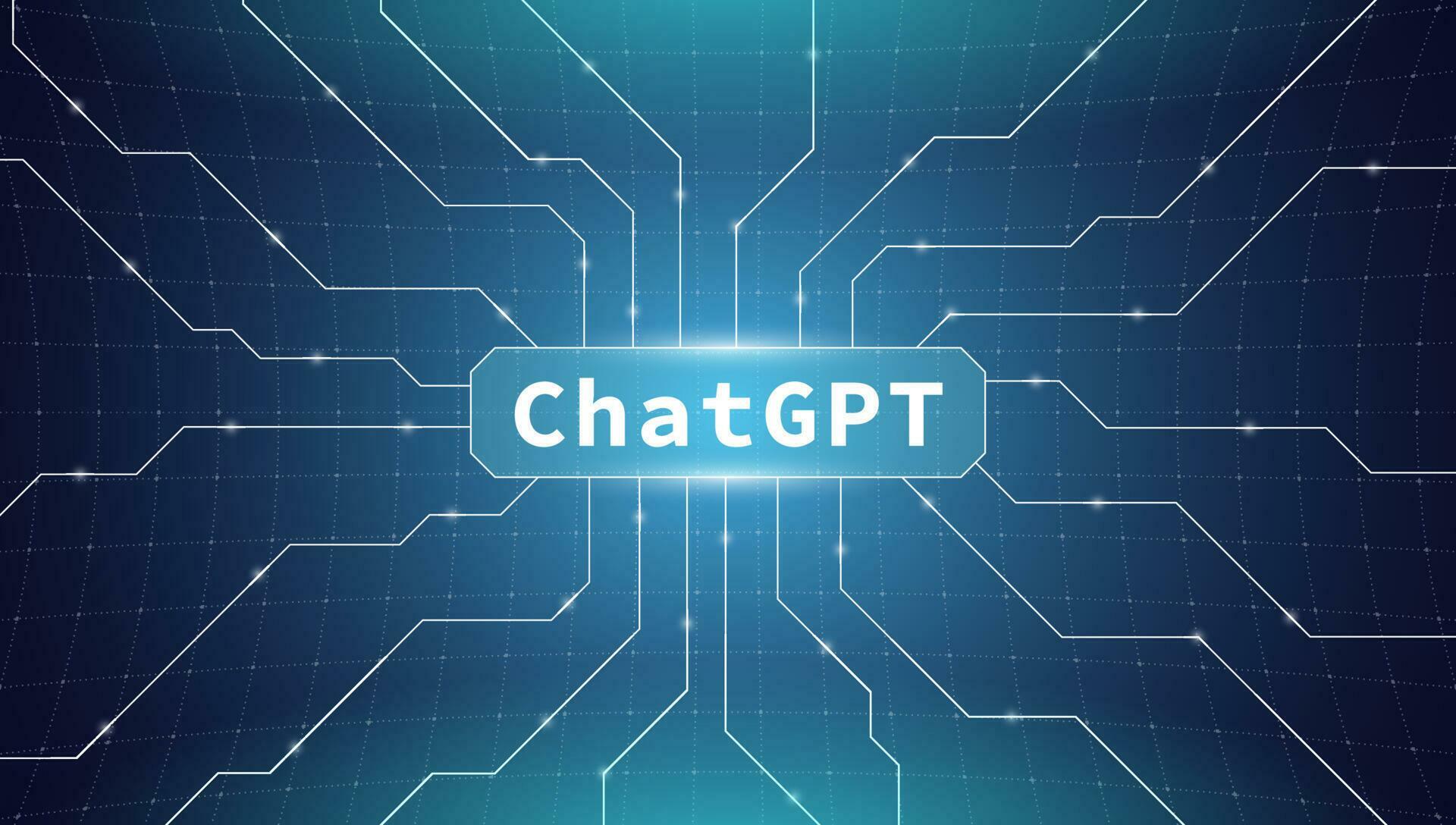 Modern vector banner ChatGPT. AI-powered chatbot utilizing OpenAI GPT technology and artificial ...