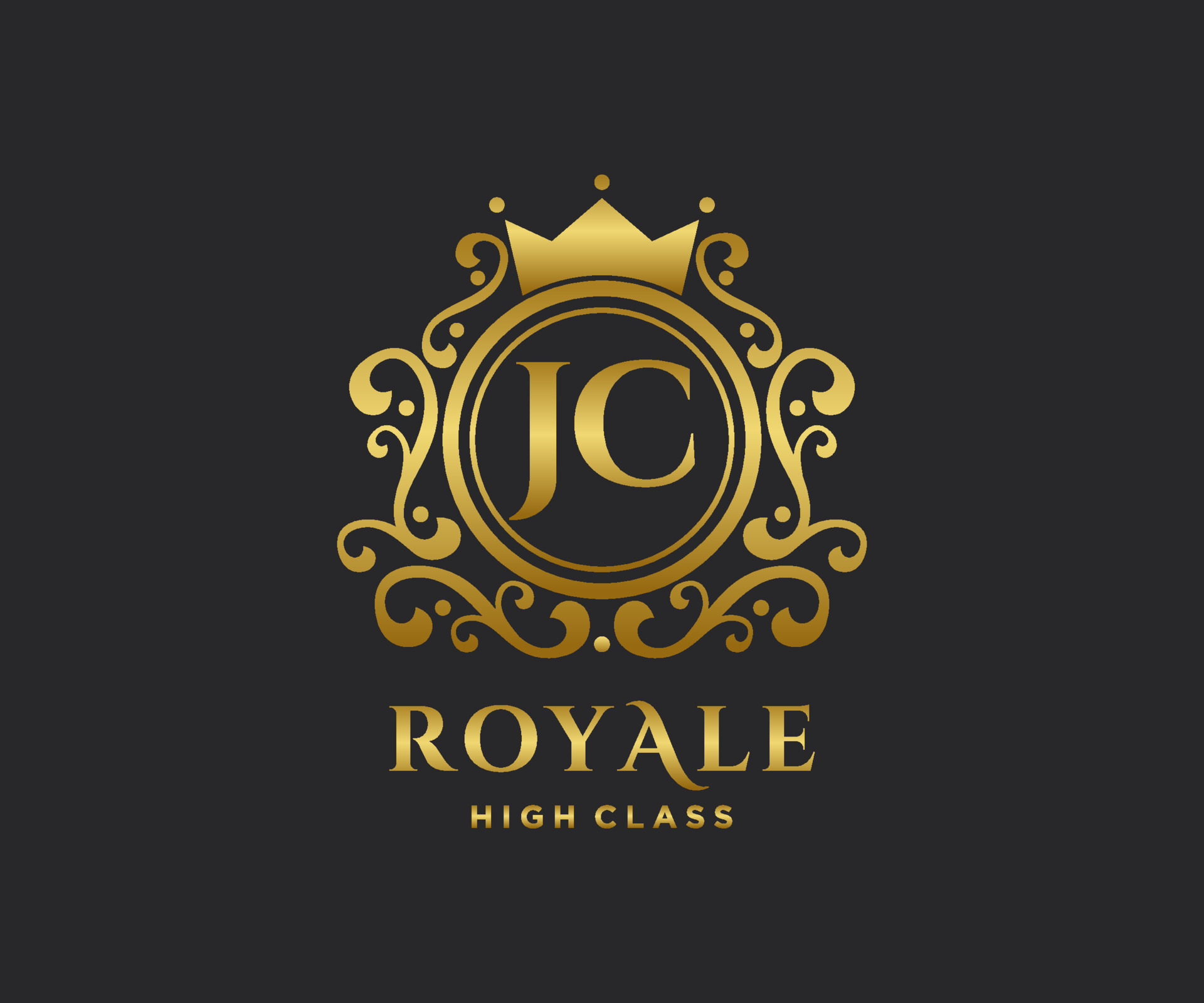 Golden Letter JC template logo Luxury gold letter with crown. Monogram ... Golden Letter JC template logo Luxury gold letter with crown. Monogram ...