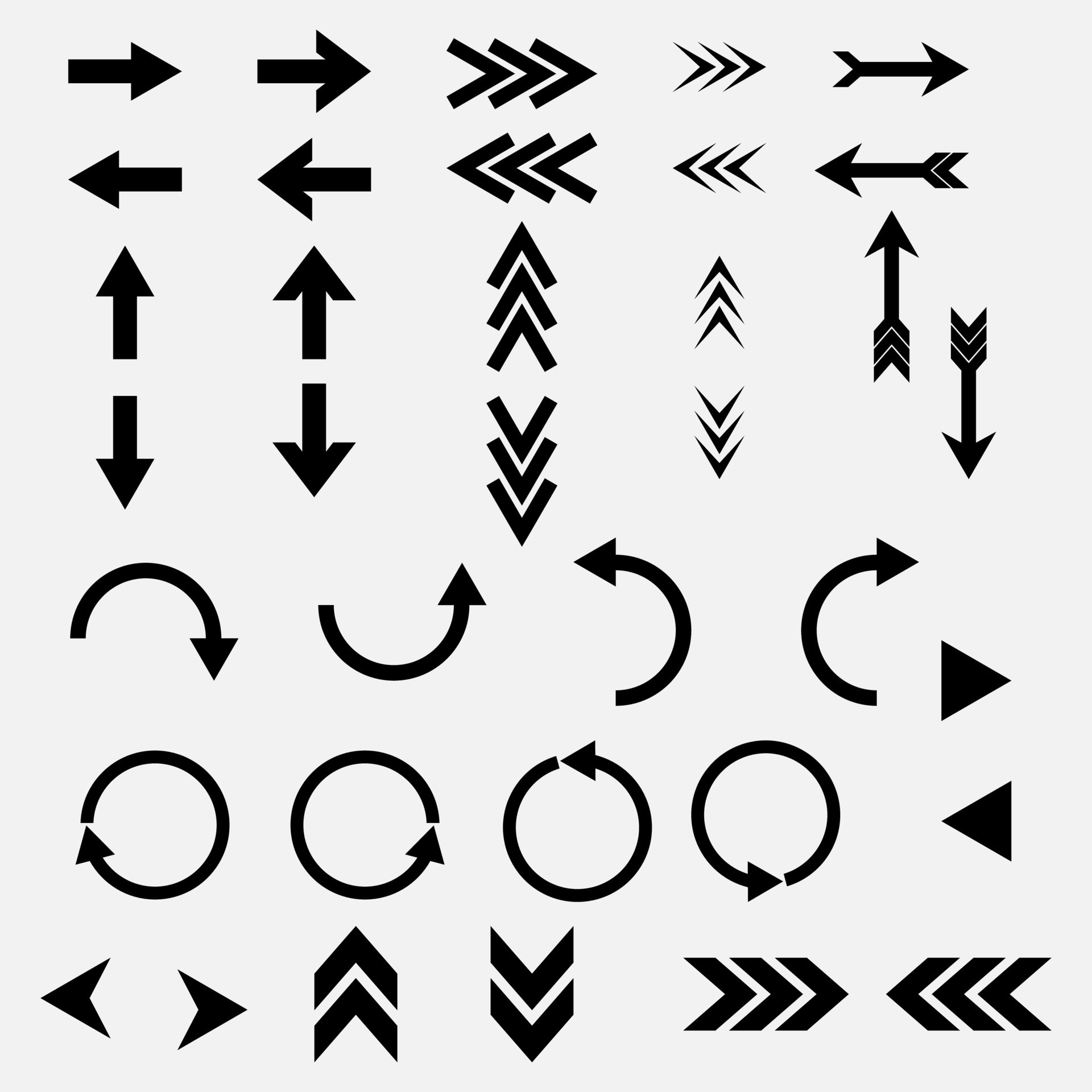 a package of lines arrow 22520610 Vector Art at Vecteezy